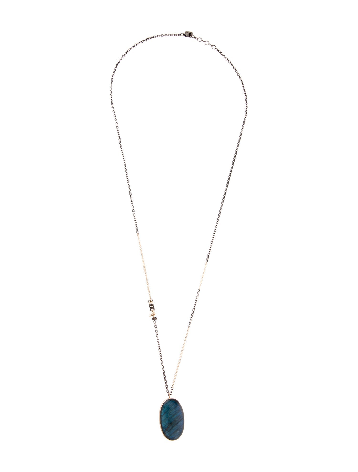 Jamie Joseph Two-Tone Labradorite & Diamond Pendant Necklace - Pendant ...