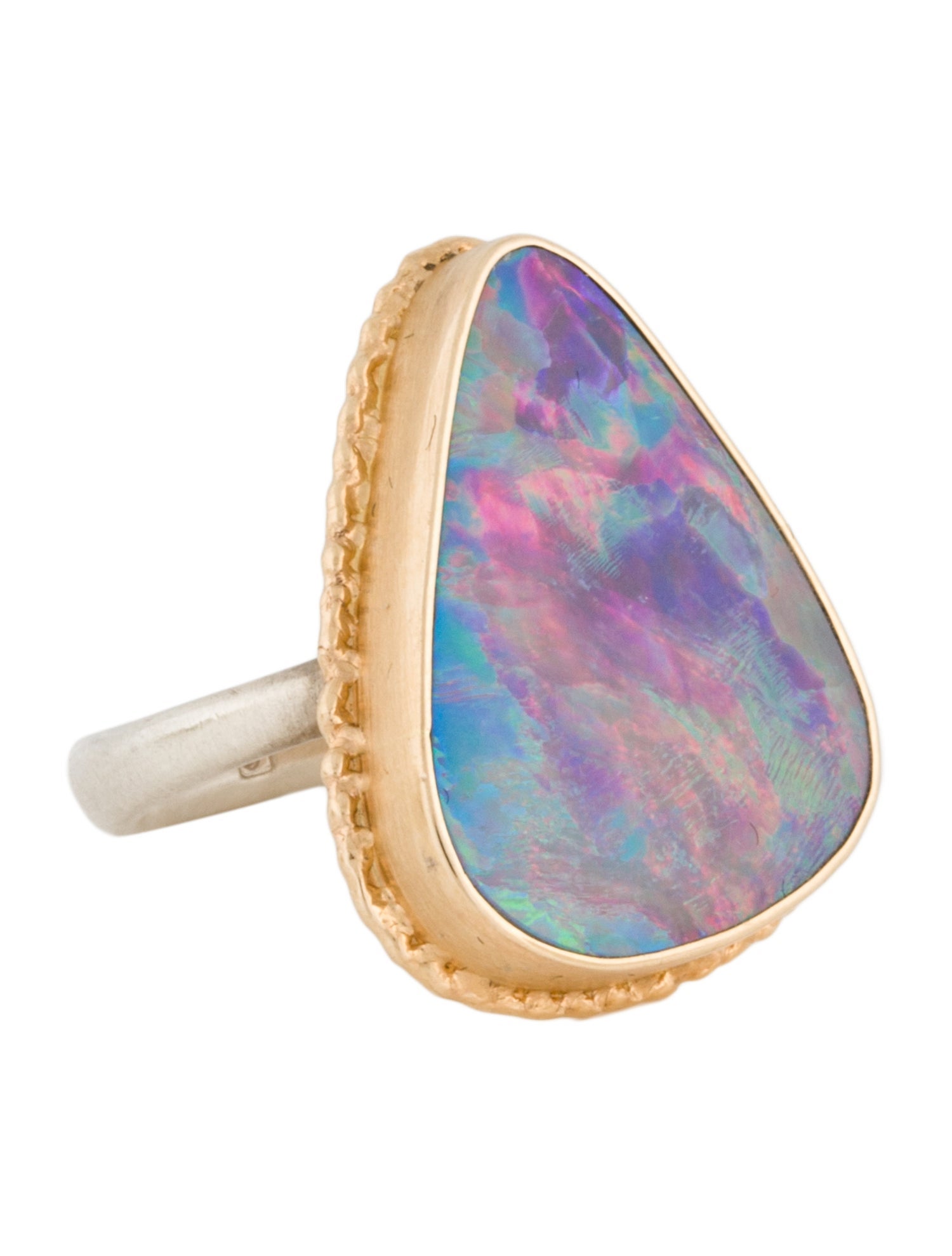 Jamie Joseph Two-Tone Opal Ring - Cocktail Ring, Rings - JJS21587 | The ...