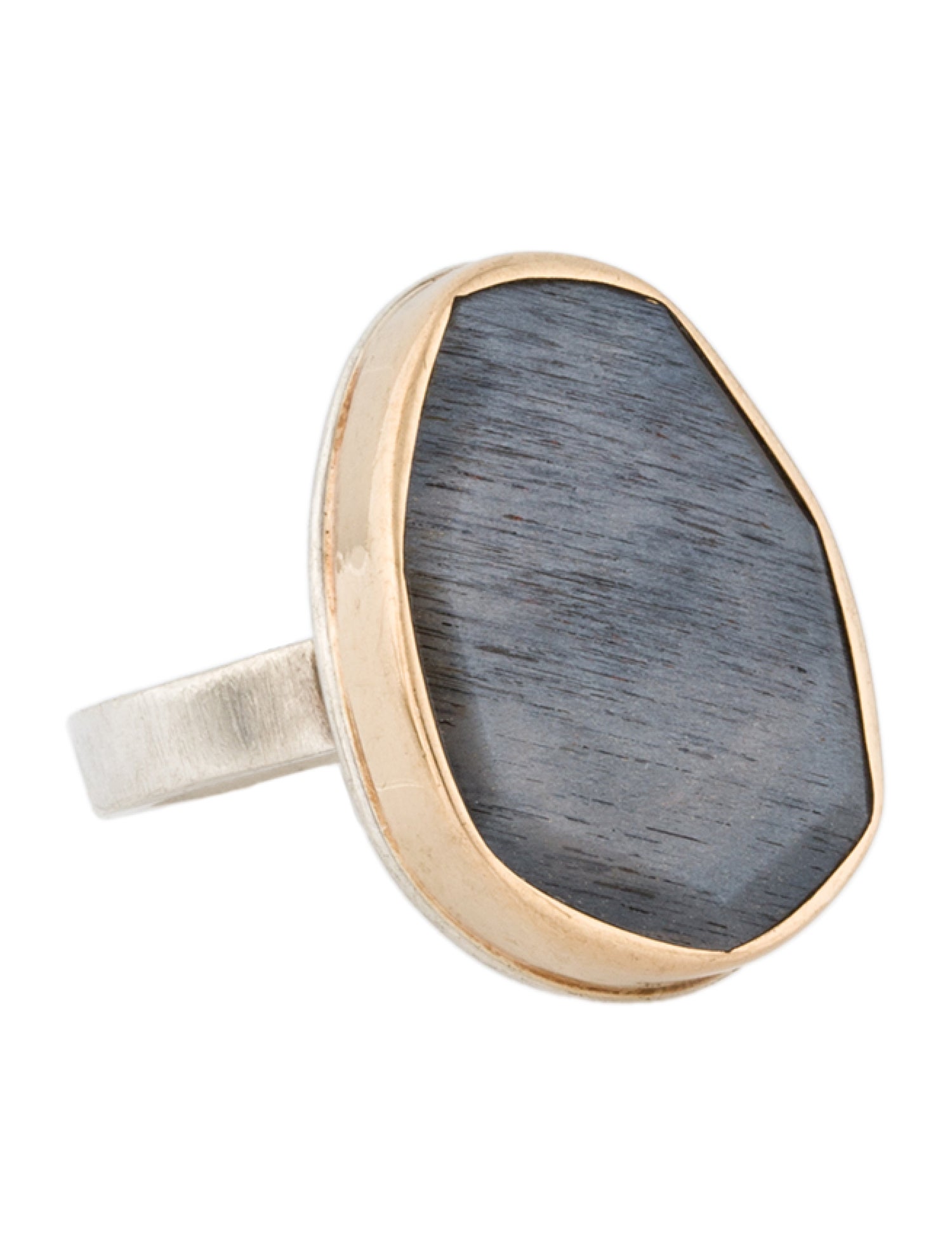 Jamie Joseph Gray Sunstone Moonstone Cocktail Ring - 14K Yellow Gold ...