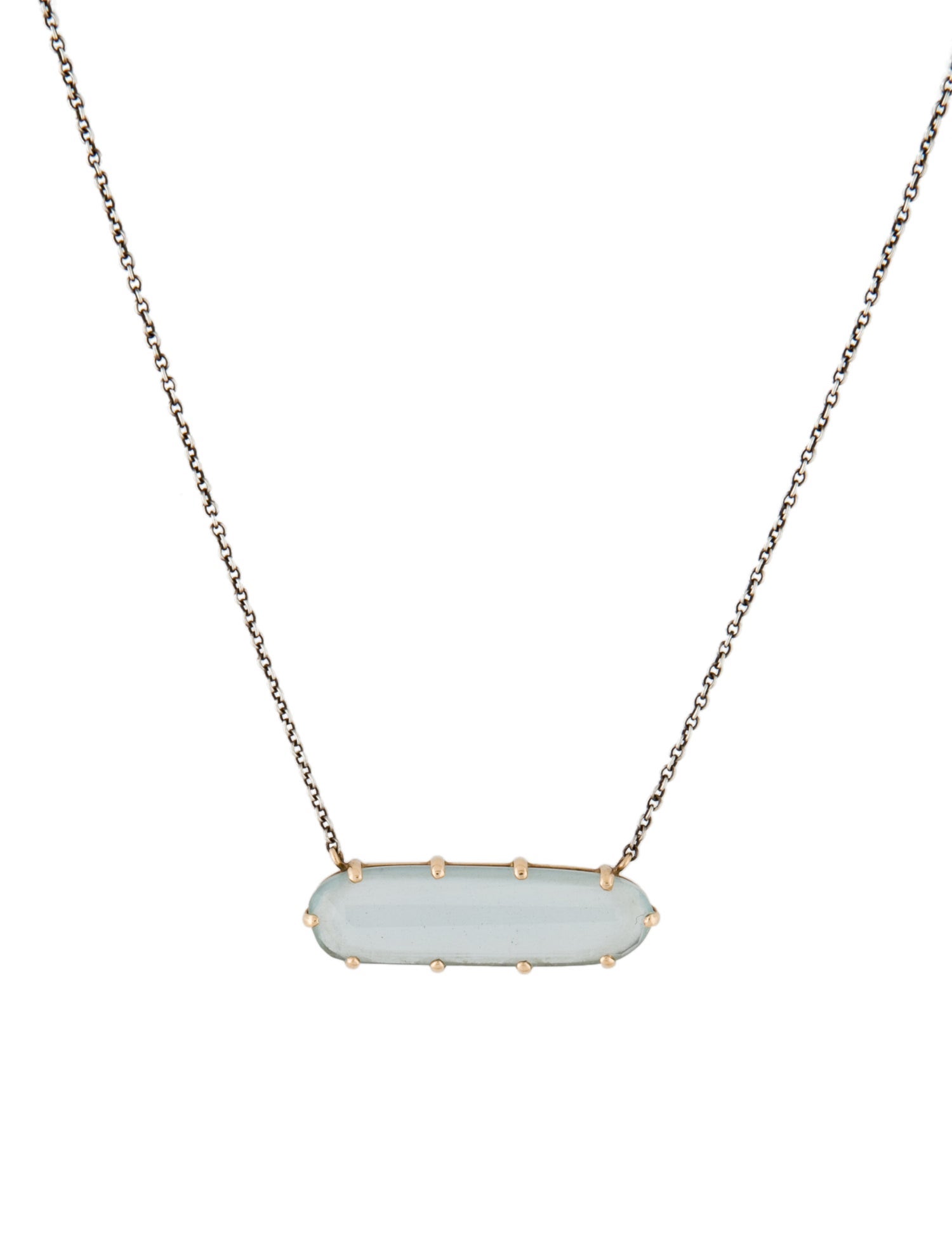 Jamie Joseph Aquamarine Pendant Necklace - 14K Yellow Gold Pendant ...