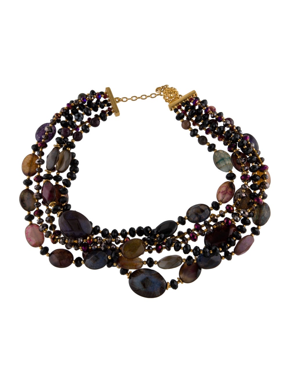 Jose and Maria Barrera Crystal Multistrand Collar Nec… - Gem