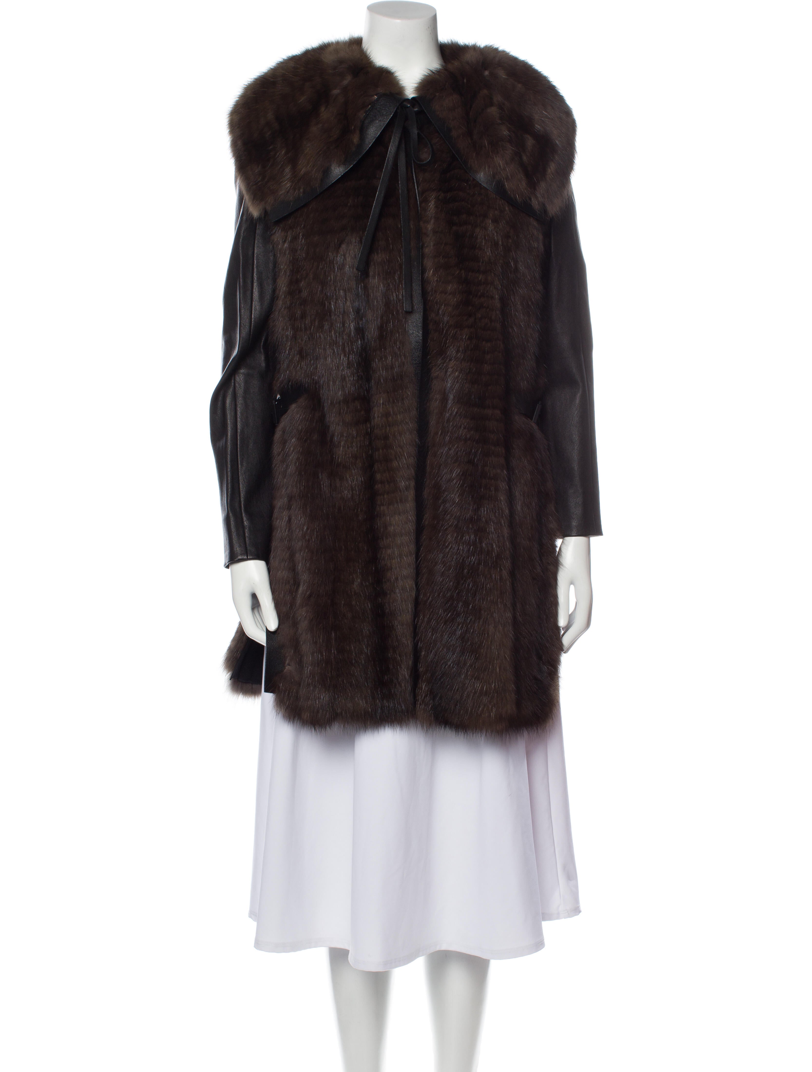 J. Mendel Broadtail Fur Coat - Brown Coats, Clothing - JME22519 | The ...