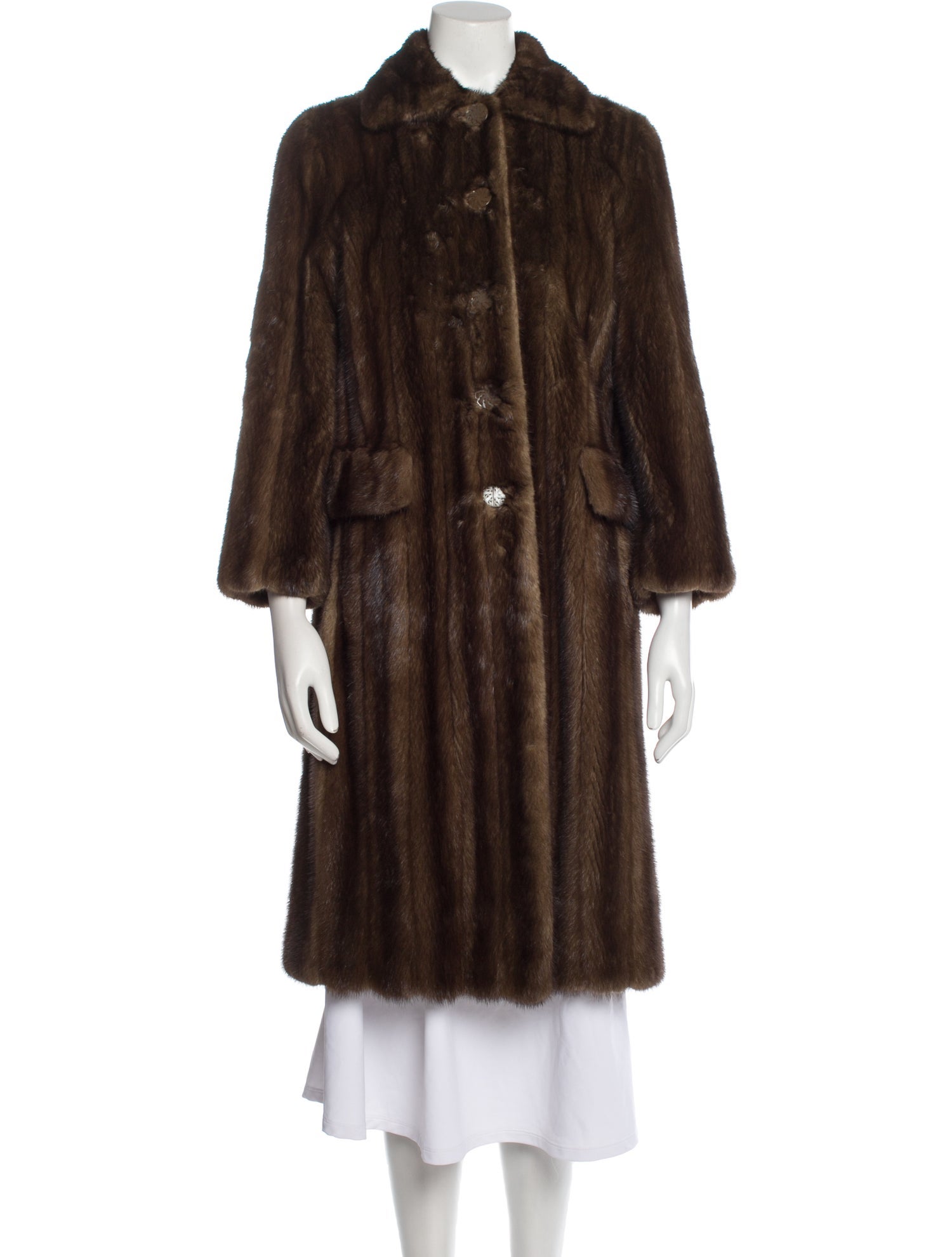 J. Mendel Mink Fur Coat - Brown Coats, Clothing - JME37760 | The RealReal