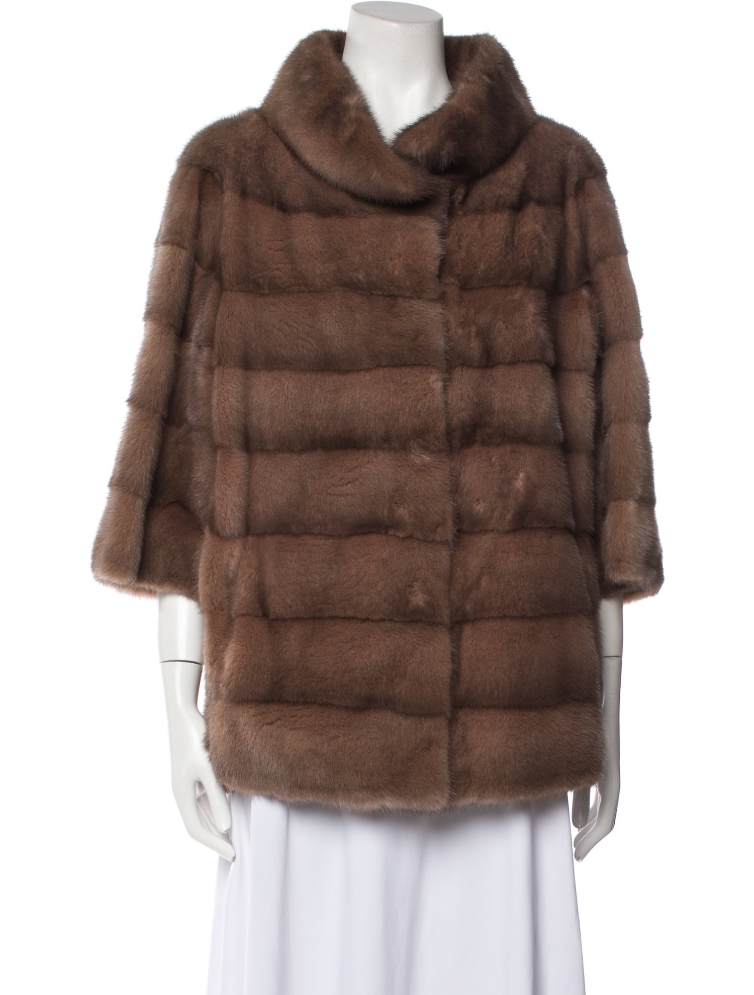J. Mendel Mink Fur Coat - Brown Coats, Clothing - JME38322 | The RealReal