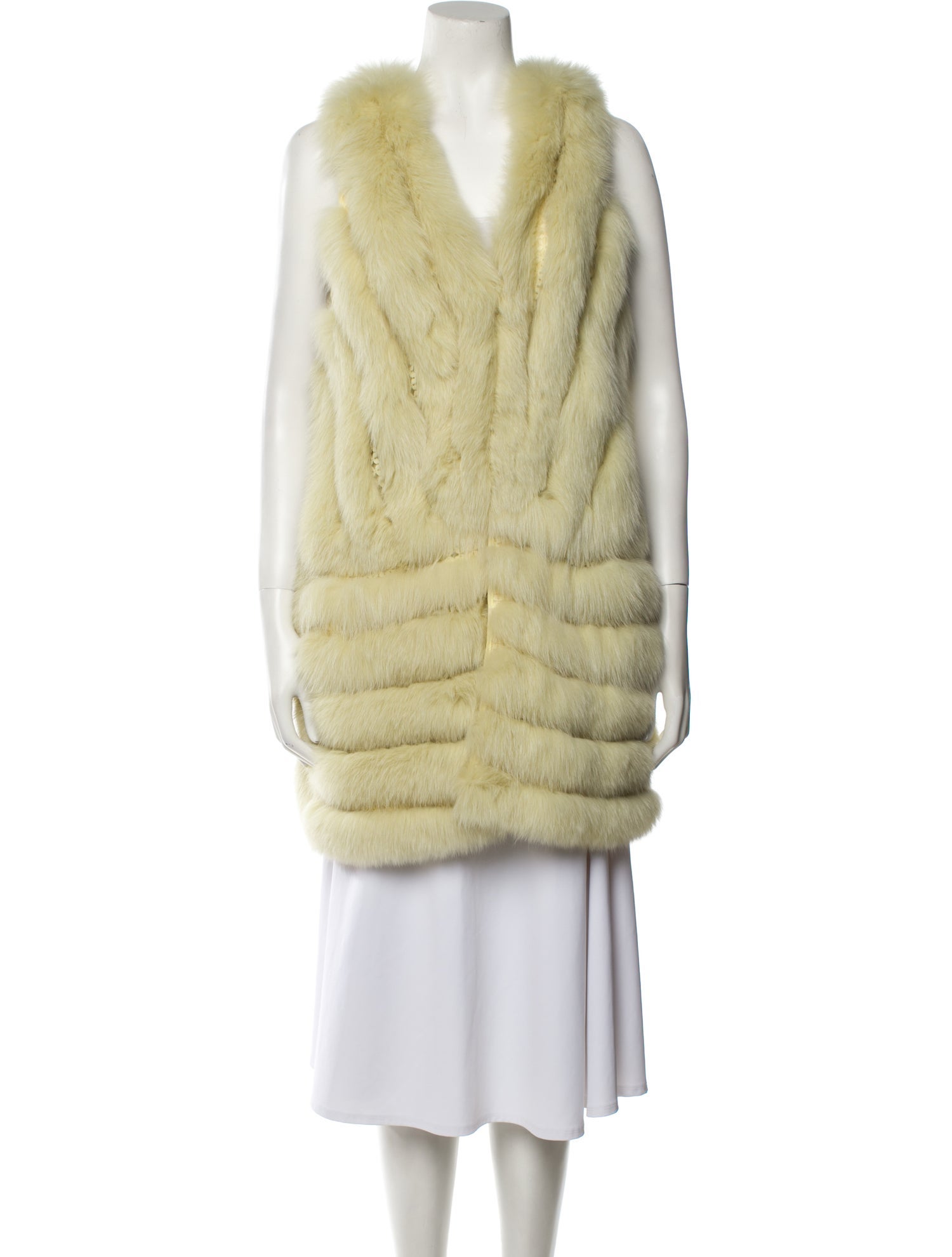 J. Mendel Lamb Fur Fur Coat - Yellow Coats, Clothing - JME38901 | The ...