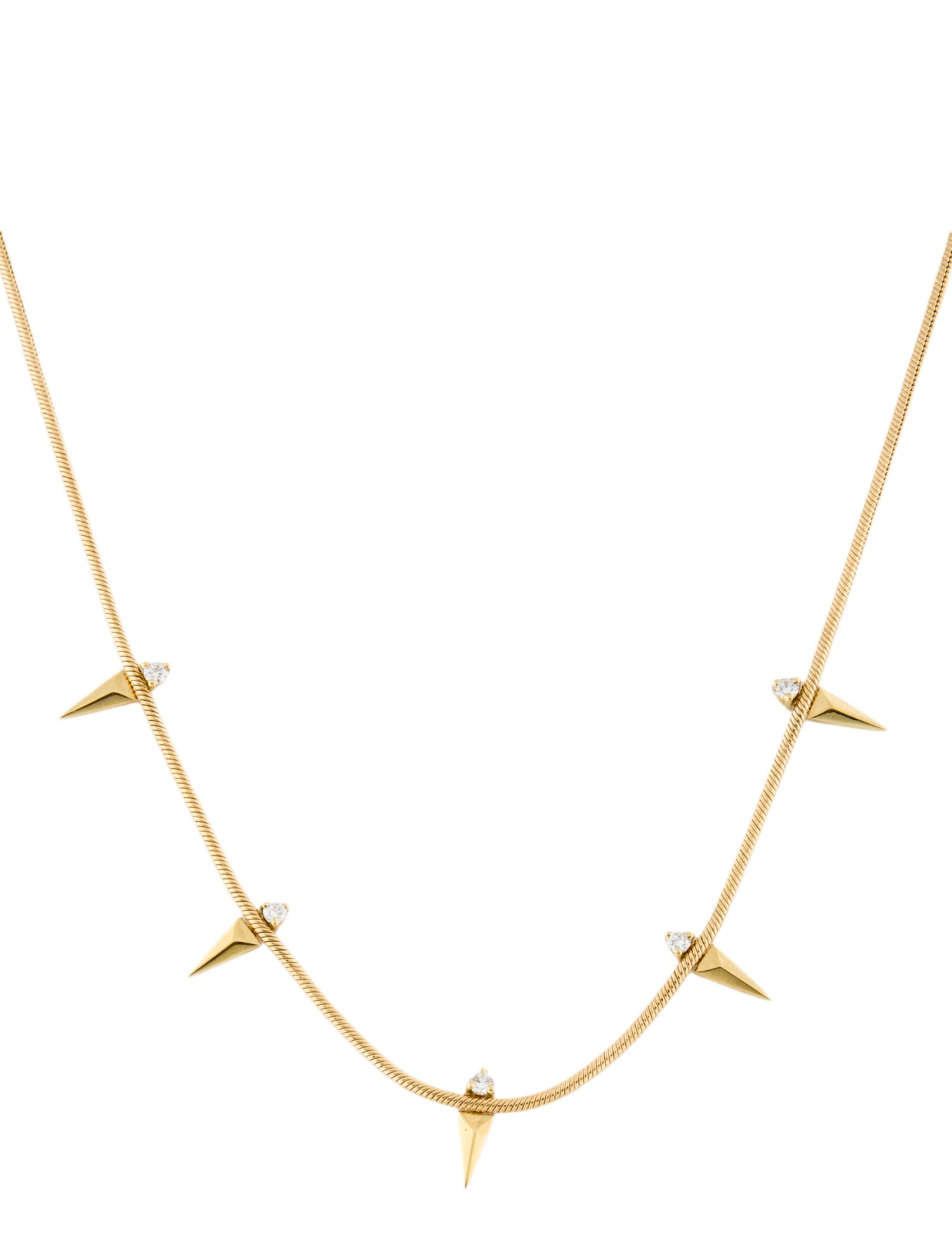 Laura Munder 18K Peridot Link Necklace - 18K Yellow Gold Station ...