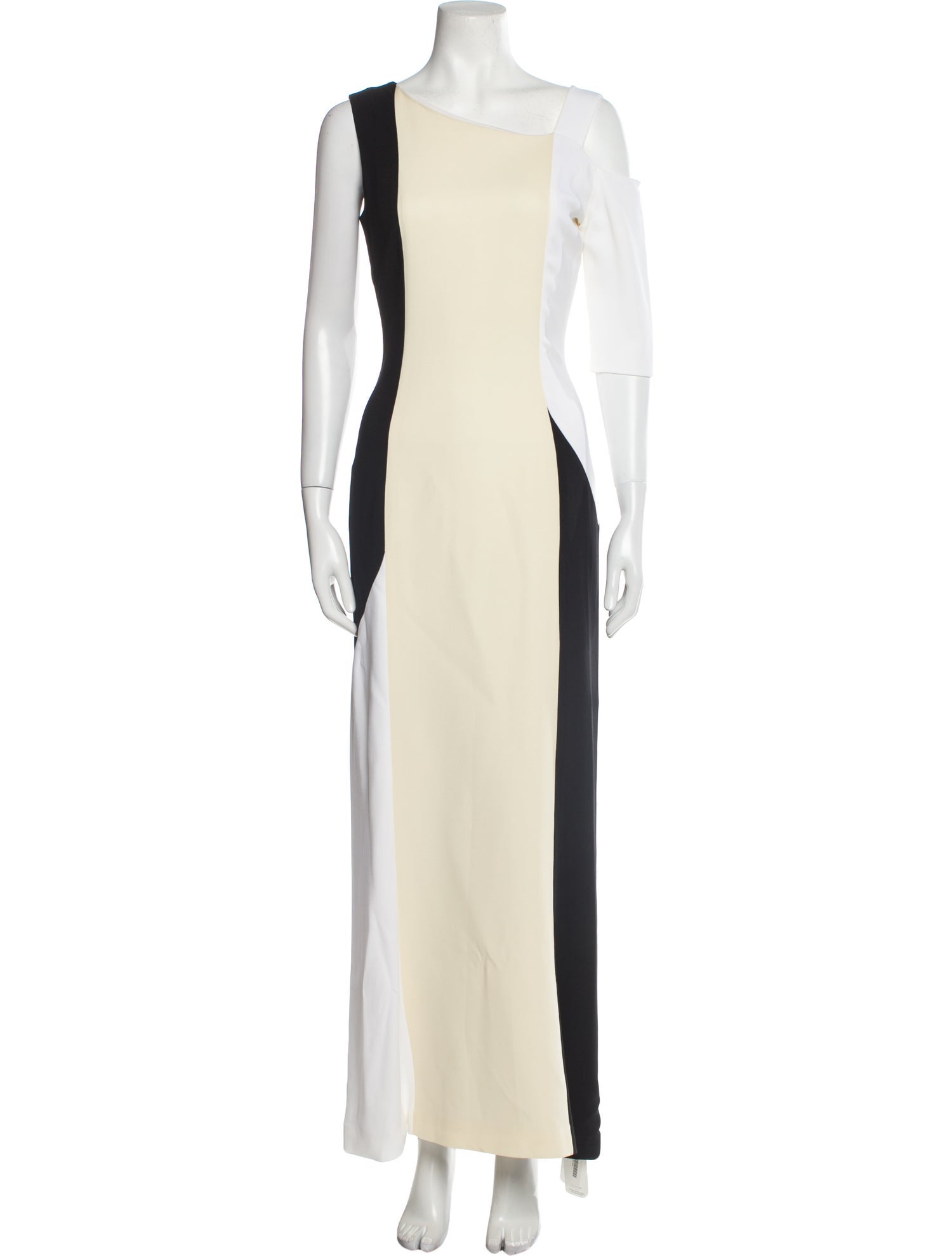 Jonathan Saunders Silk Long Dress - Neutrals Dresses, Clothing ...