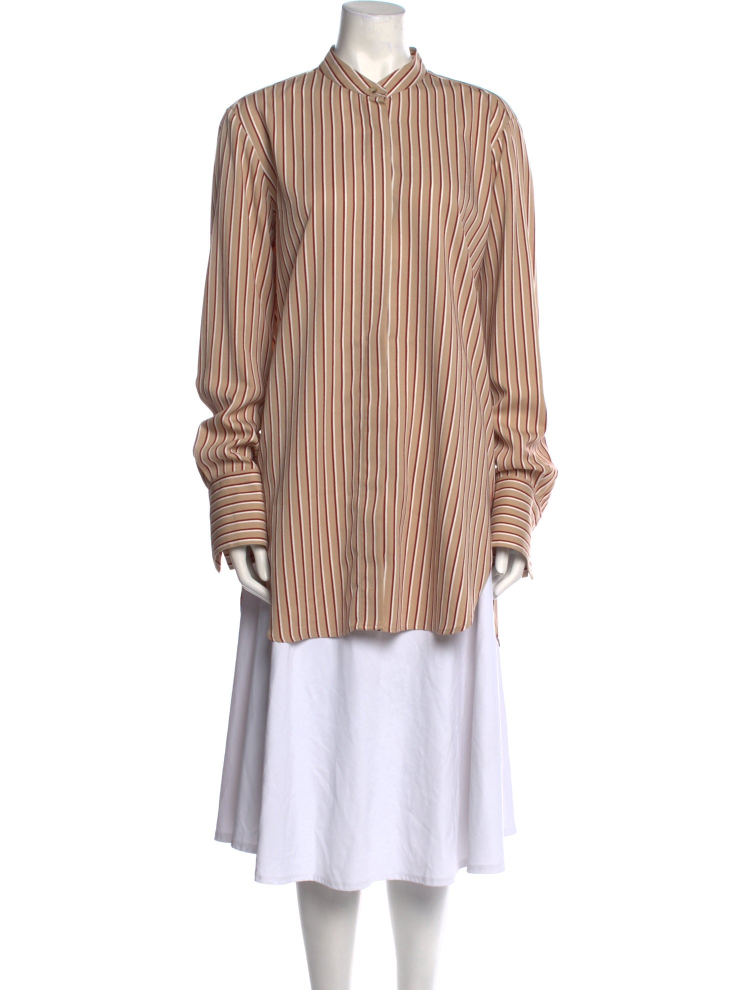 Joseph Striped Mock Neck Tunic - Tops, Clothing - JOS58877 | The RealReal