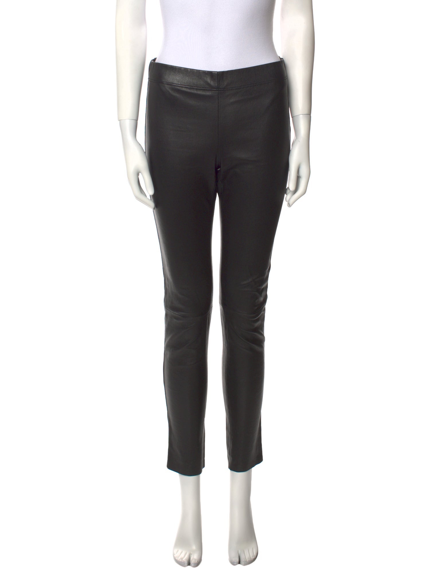 Joseph Lambskin Skinny Leg Pants - 8.25" Rise, Black Pants, Clothing ...