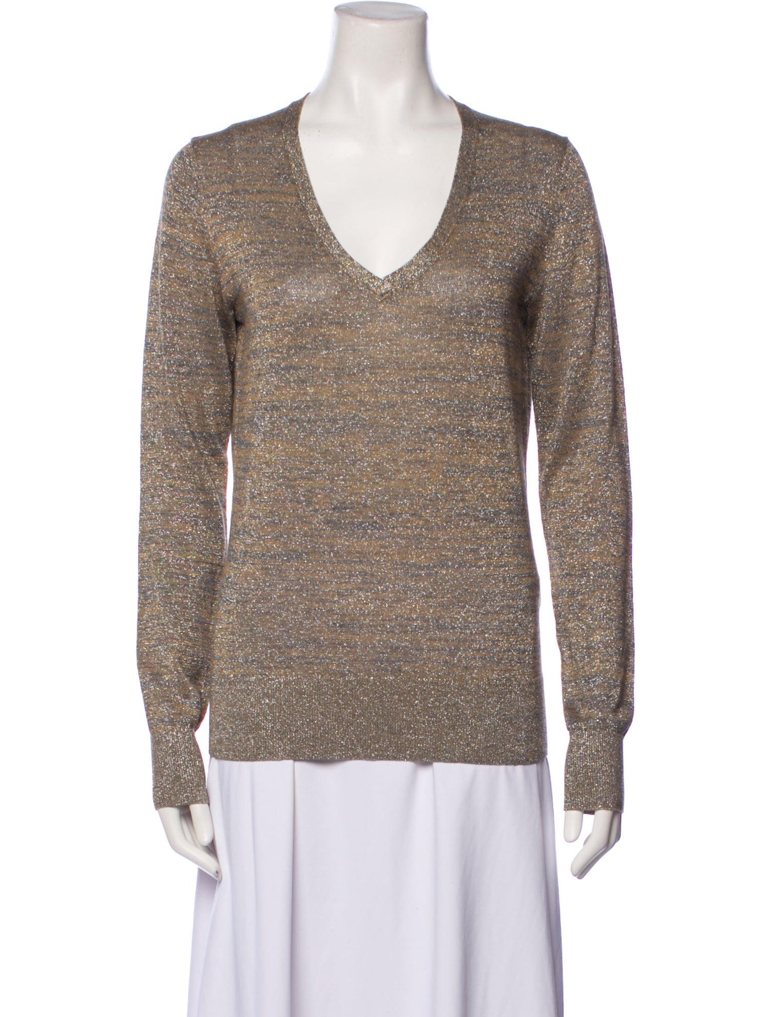 Joseph V-Neck Sweater - Grey Knitwear, Clothing - JOS63019 | The RealReal