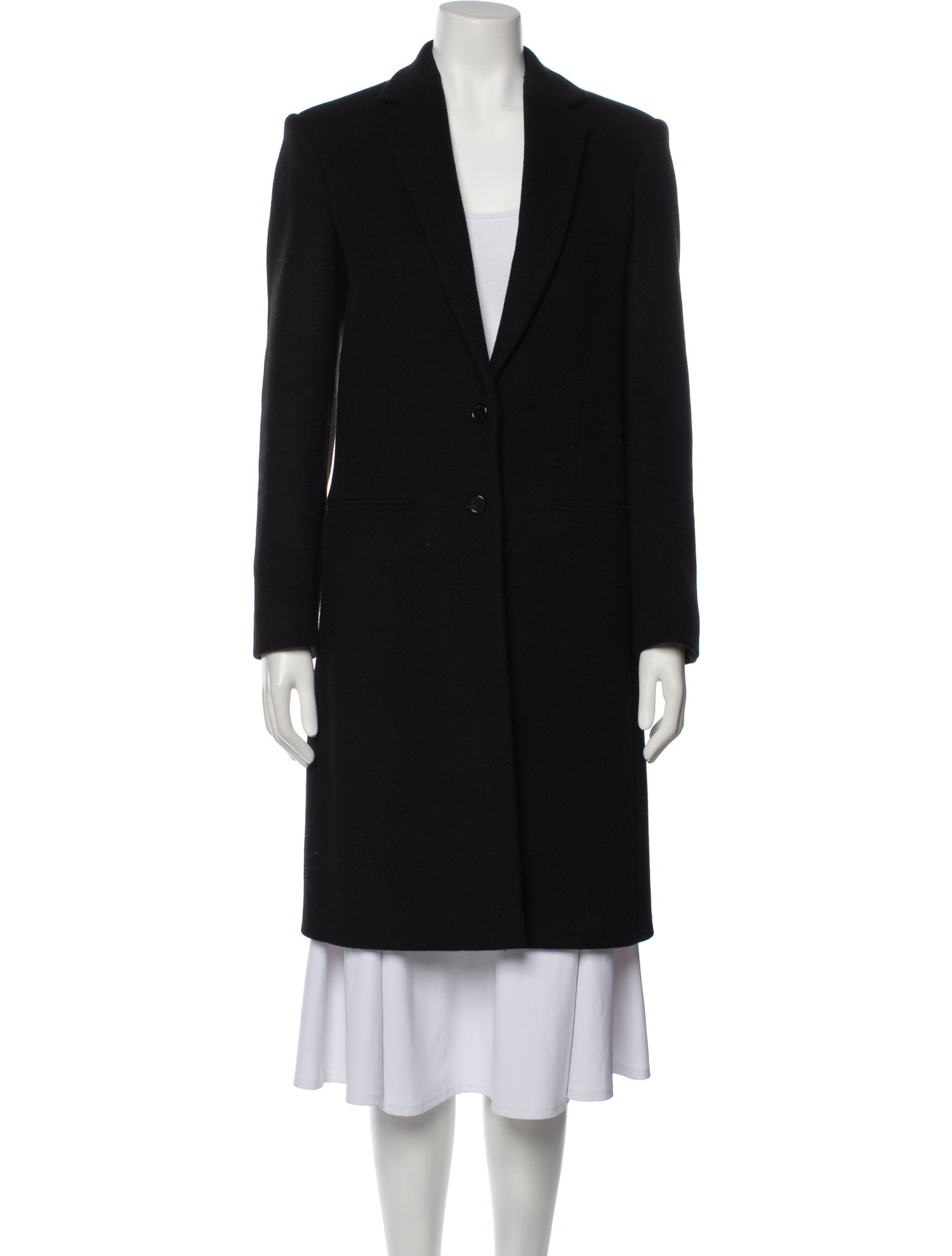 Joseph Wool Coat - Black Coats, Clothing - JOS63123 | The RealReal