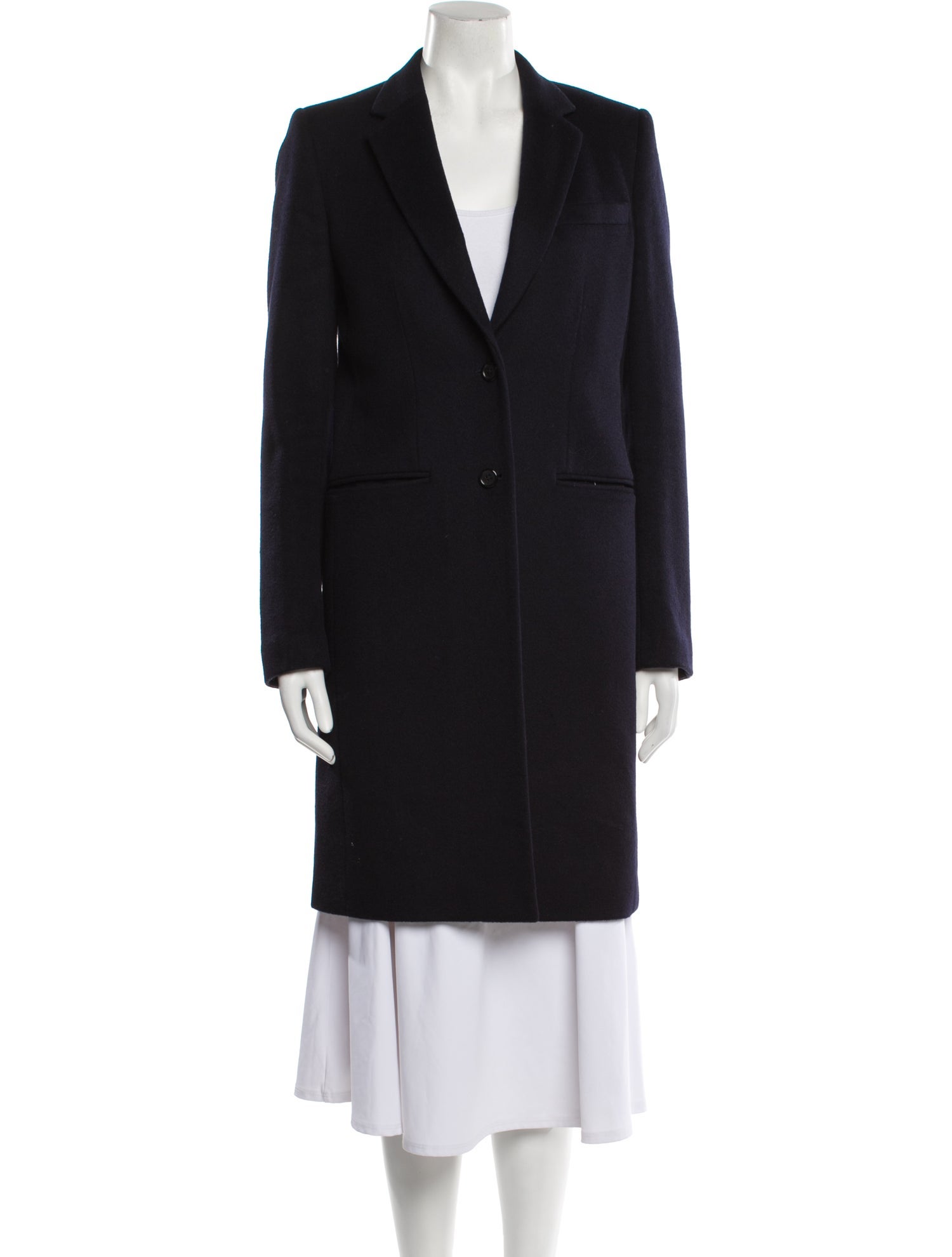 Joseph Wool Coat - Blue Coats, Clothing - JOS64047 | The RealReal
