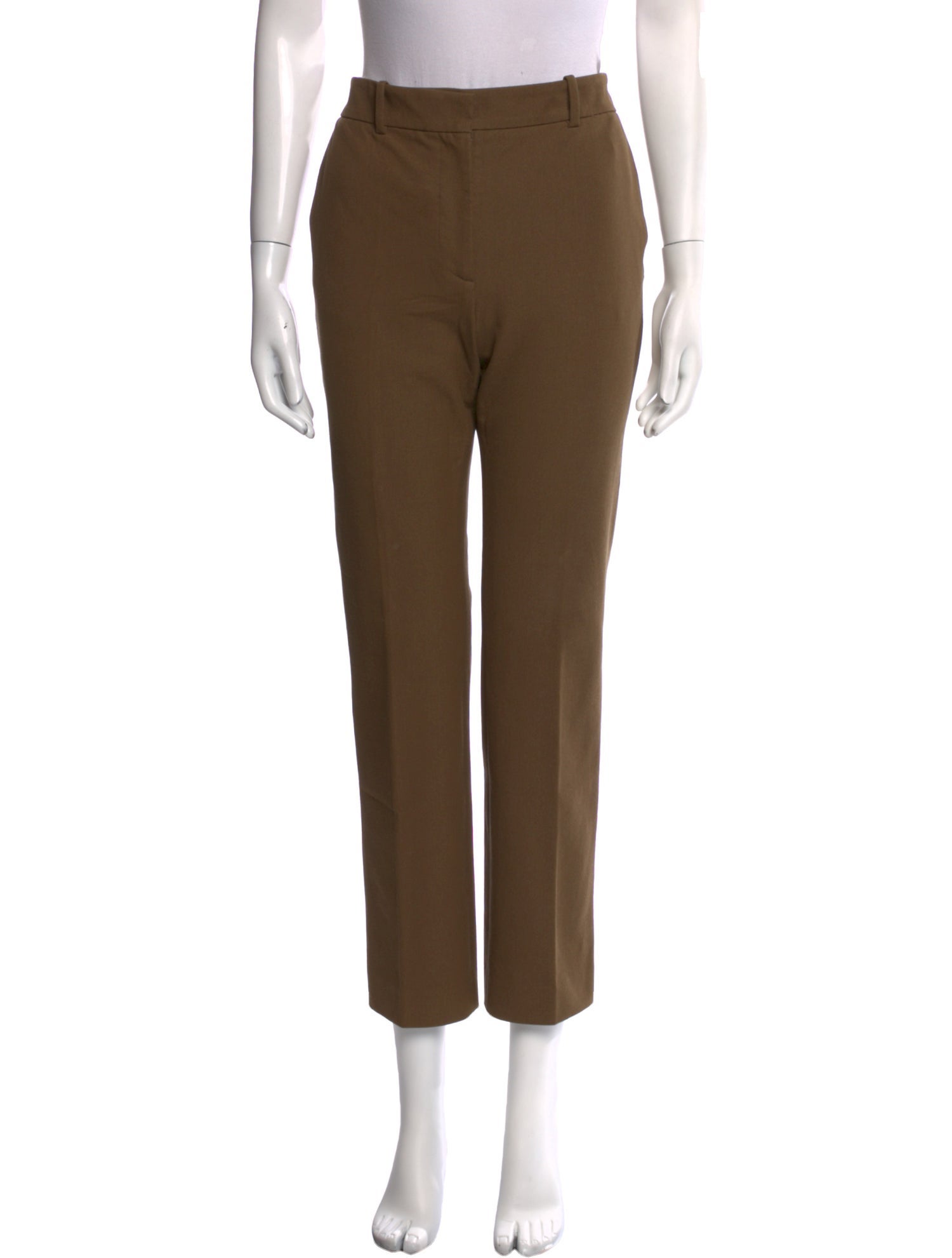 Joseph Straight Leg Pants - Brown, 10.25" Rise Pants, Clothing ...