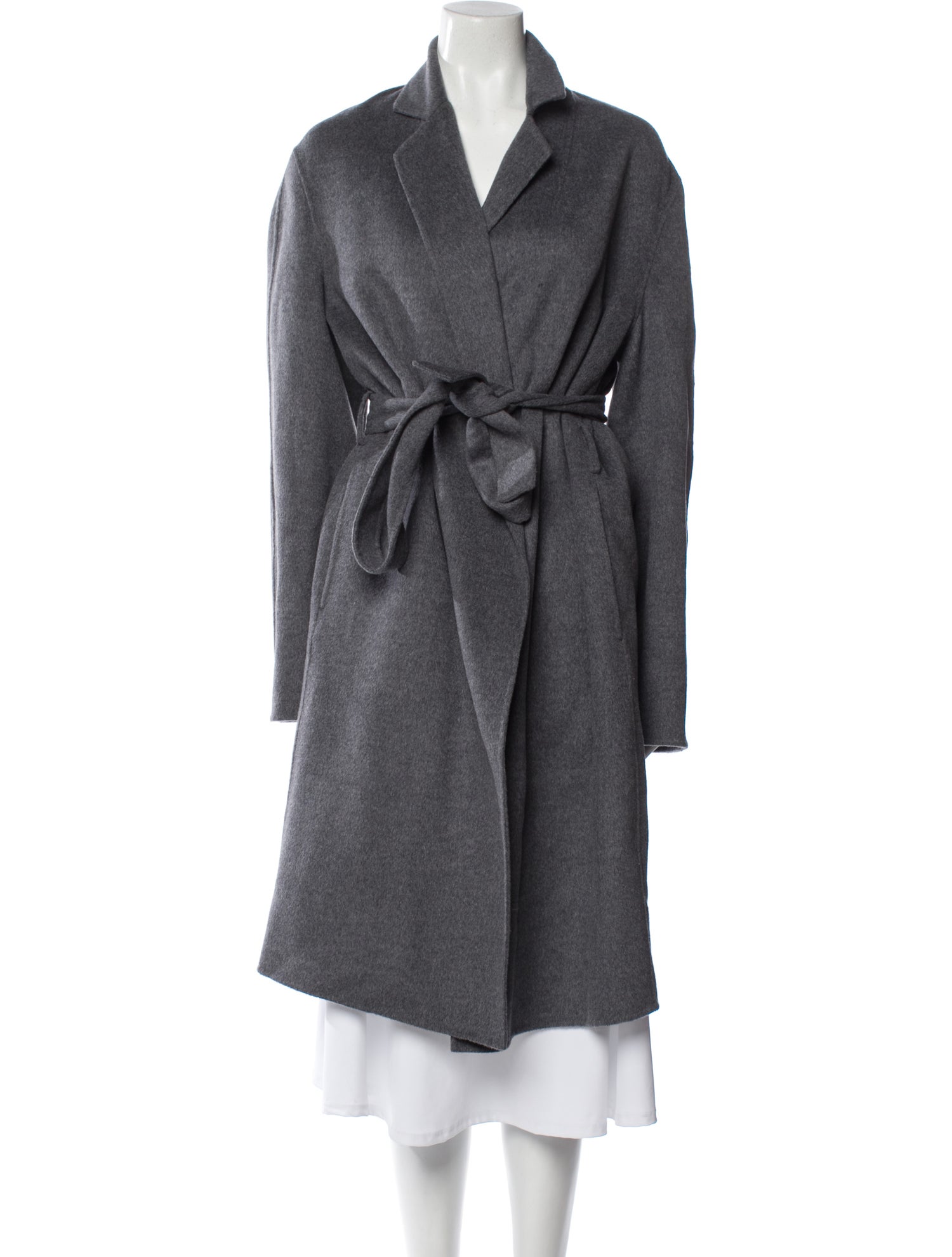 Joseph Wool Trench Coat - Grey Coats, Clothing - JOS68429 | The RealReal