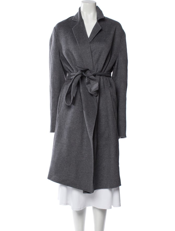 Joseph Wool Trench Coat - Grey Coats, Clothing - JOS68429 | The RealReal