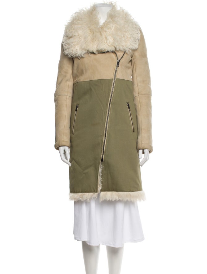 Joseph Lamb Fur Faux Fur Coat - Green Coats, Clothing - JOS68634 | The ...