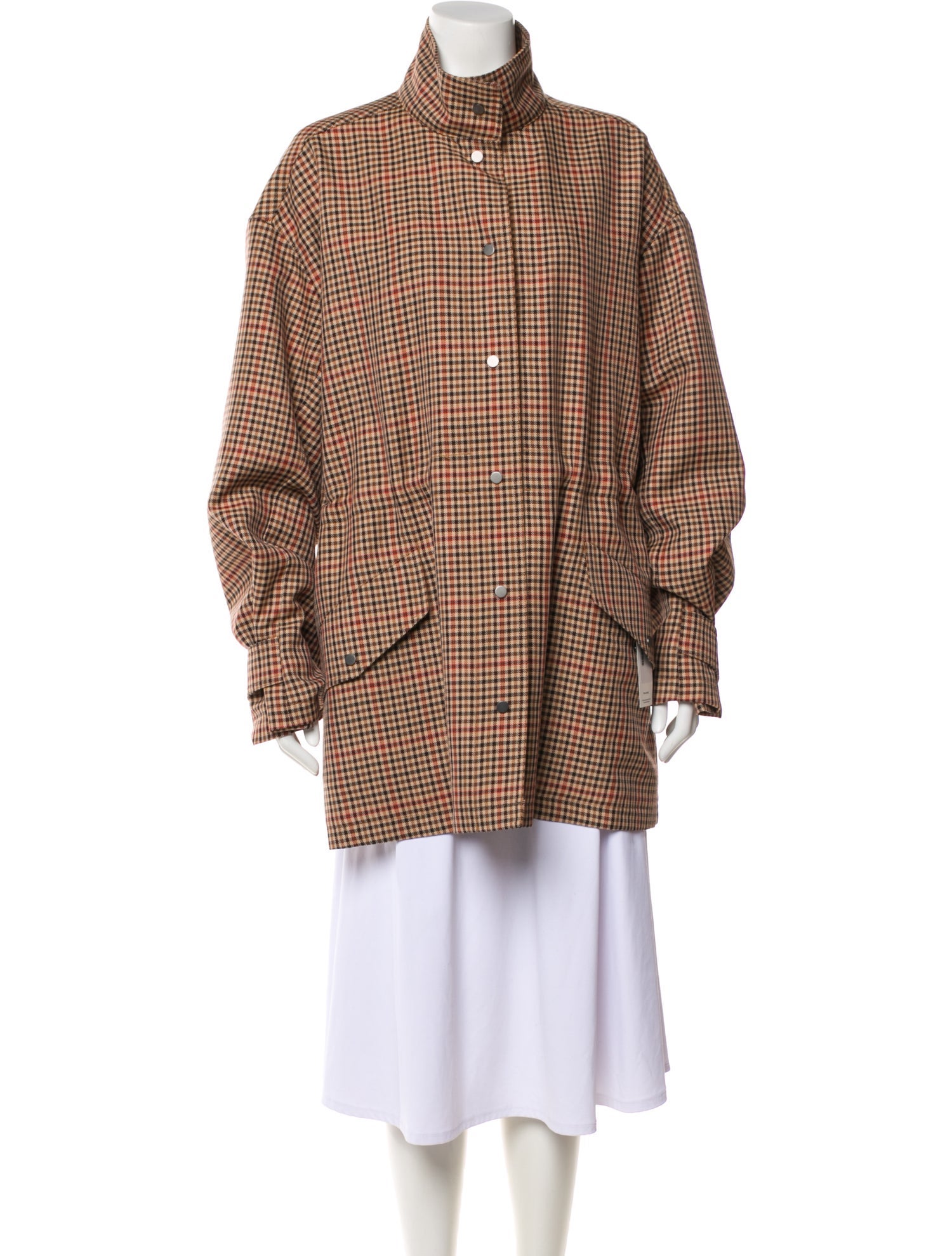 Joseph Plaid Print Coat - Brown Coats, Clothing - JOS69226 | The RealReal