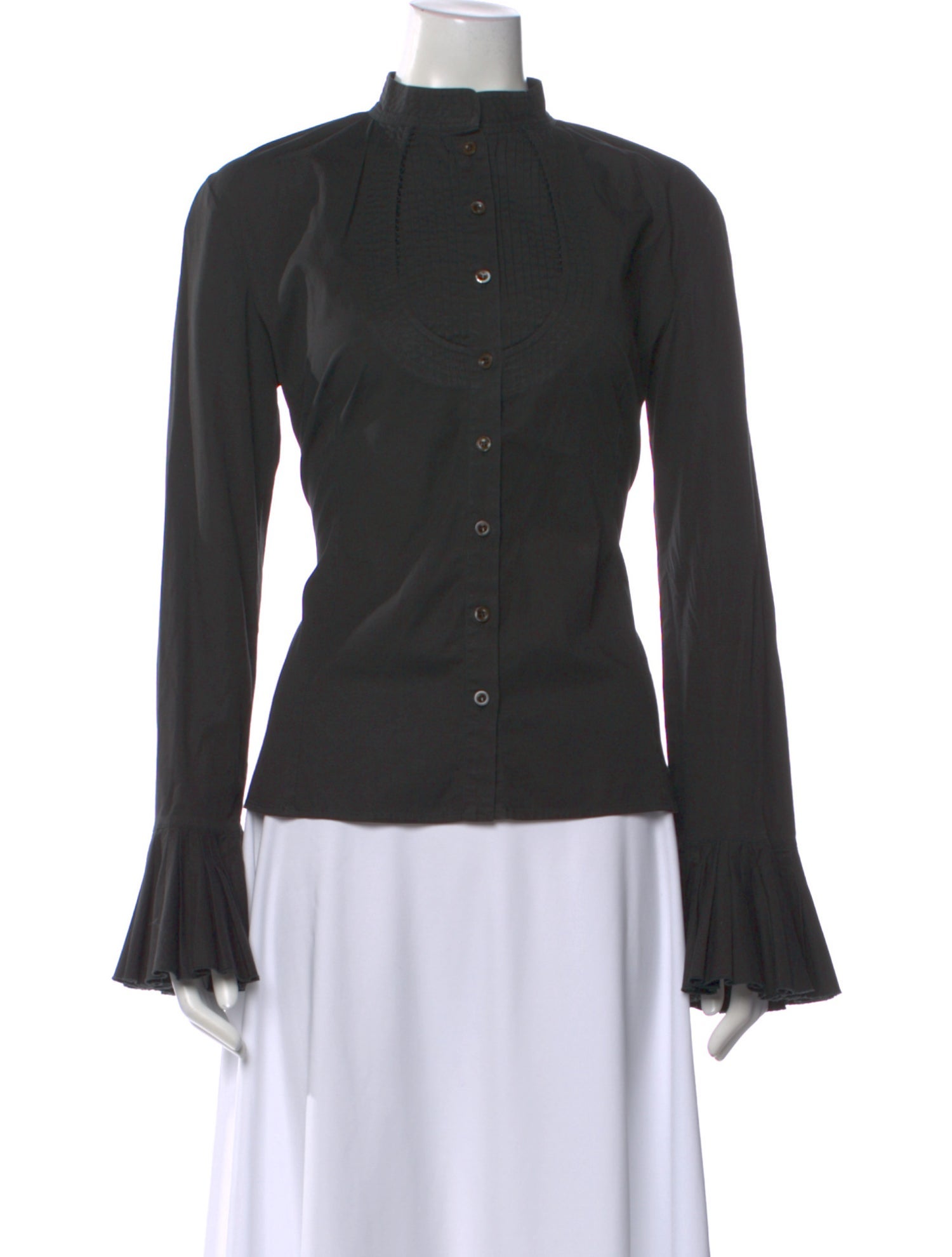 Joseph Long Sleeve Blouse - Grey Tops, Clothing - JOS69675 | The RealReal