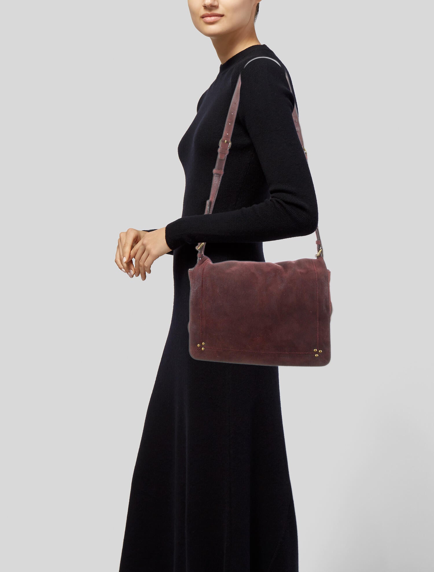 Mansur Gavriel Suede Crossbody Bag - Red Crossbody Bags, Handbags ...