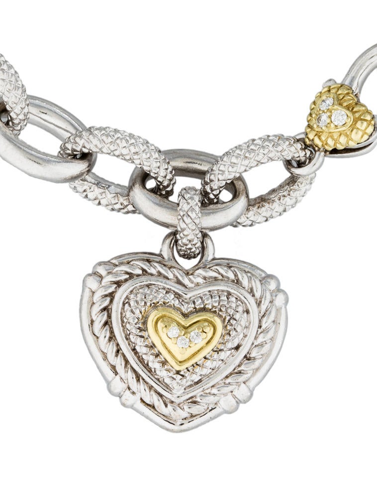 Judith Ripka JR Two Heart Bracelet - Gold - JRK20124 | The RealReal