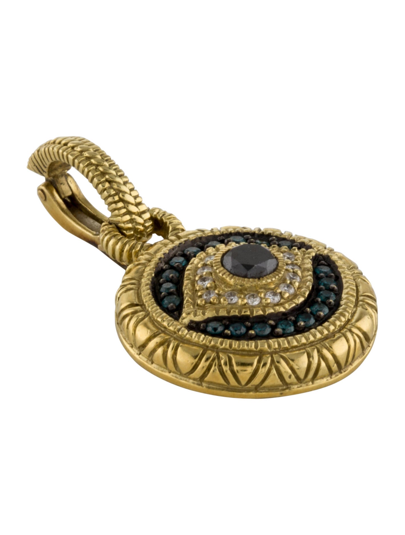 Judith Ripka Evil Eye Enhancer - Blue Pendant Necklace, Necklaces ...