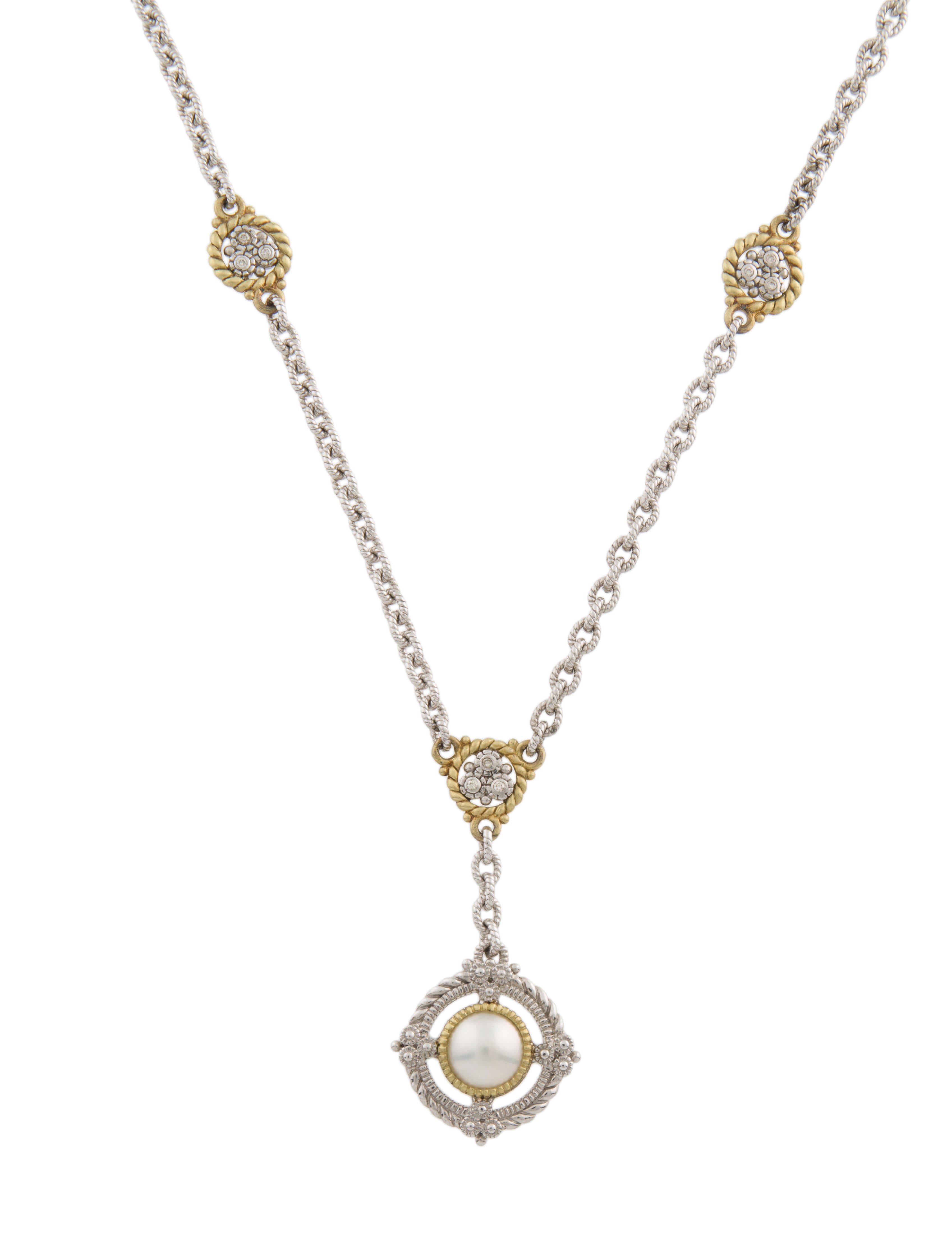 Judith Ripka 18K Diamond Heart Pendant Necklace - 18K Yellow Gold ...
