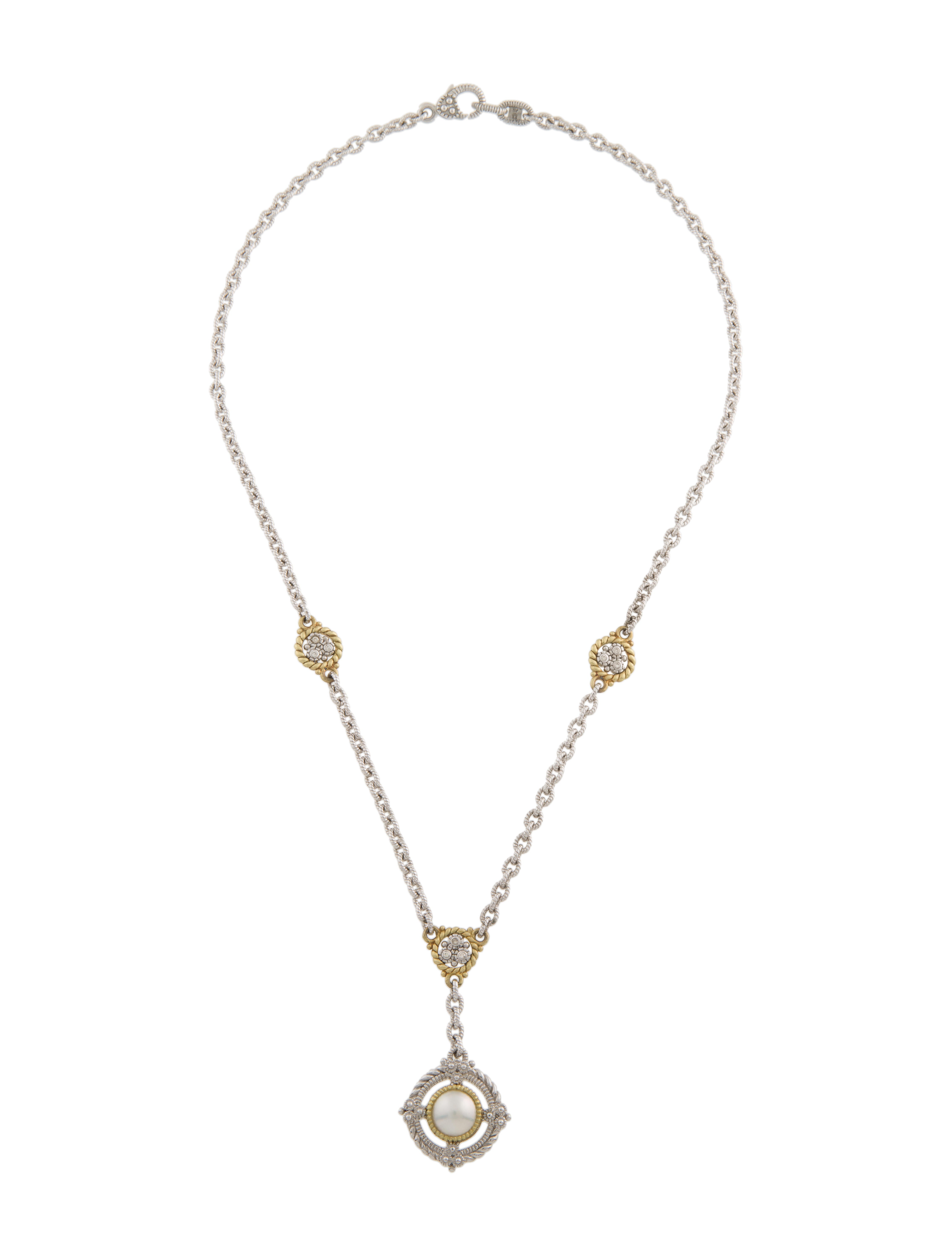 Judith Ripka 18K Diamond Heart Pendant Necklace - 18K Yellow Gold ...