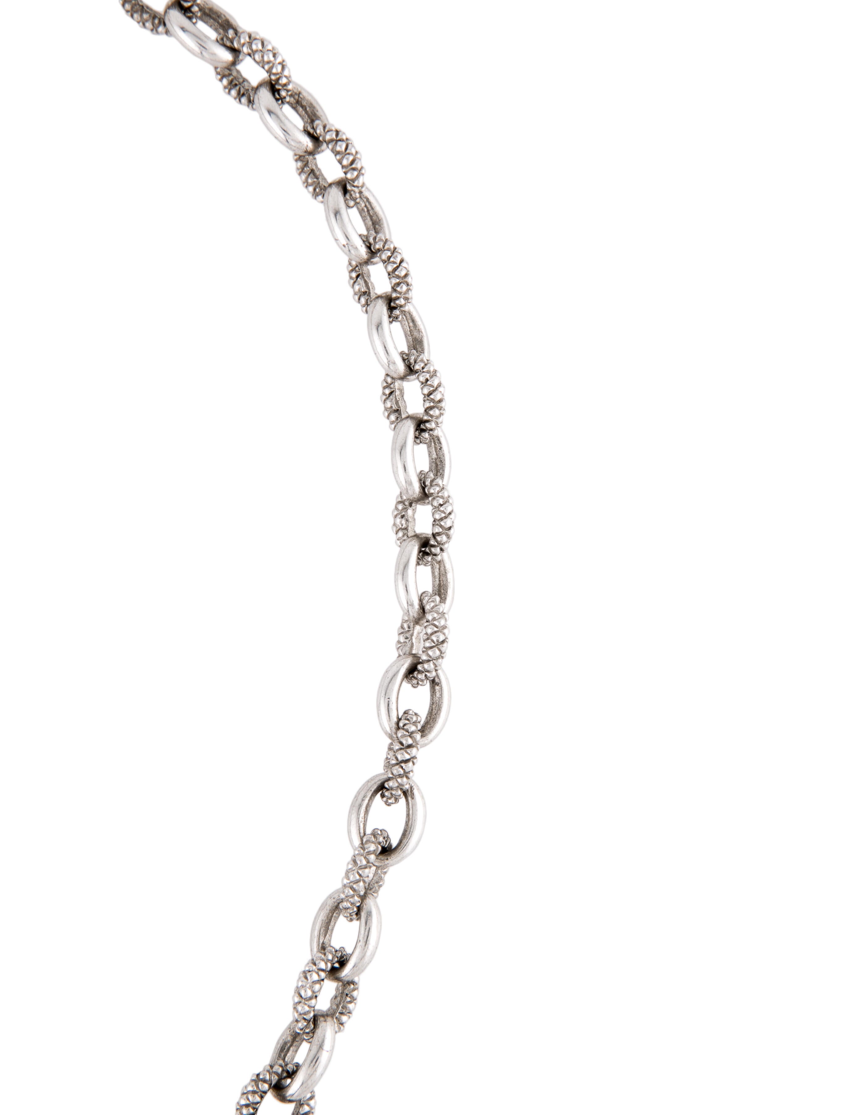 Judith Ripka 18K Diamond Station Necklace - 18K White Gold Chain ...