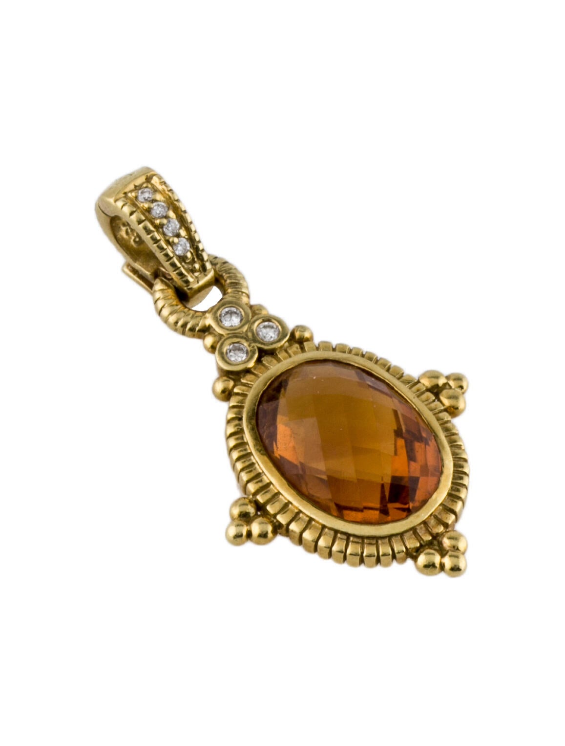 Judith Ripka 18K Diamond Cross Pendant Necklace - 18K White Gold ...