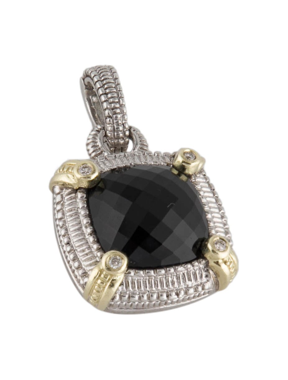 Judith Ripka 18K Diamond & Iolite Maltese Cross Pendant - 18K White ...