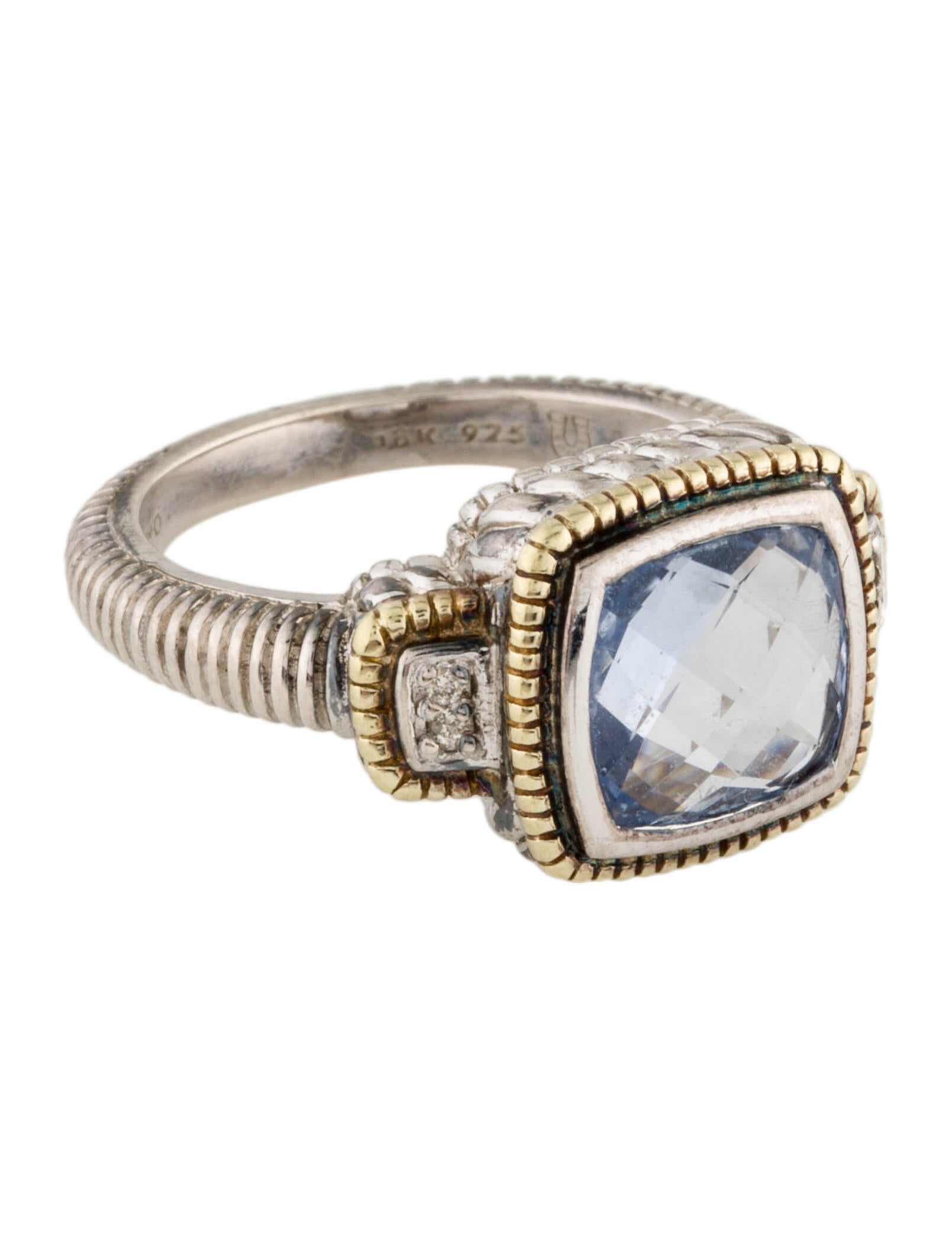 David Yurman Hematite & Diamond Albion Cocktail Ring - Sterling Silver ...