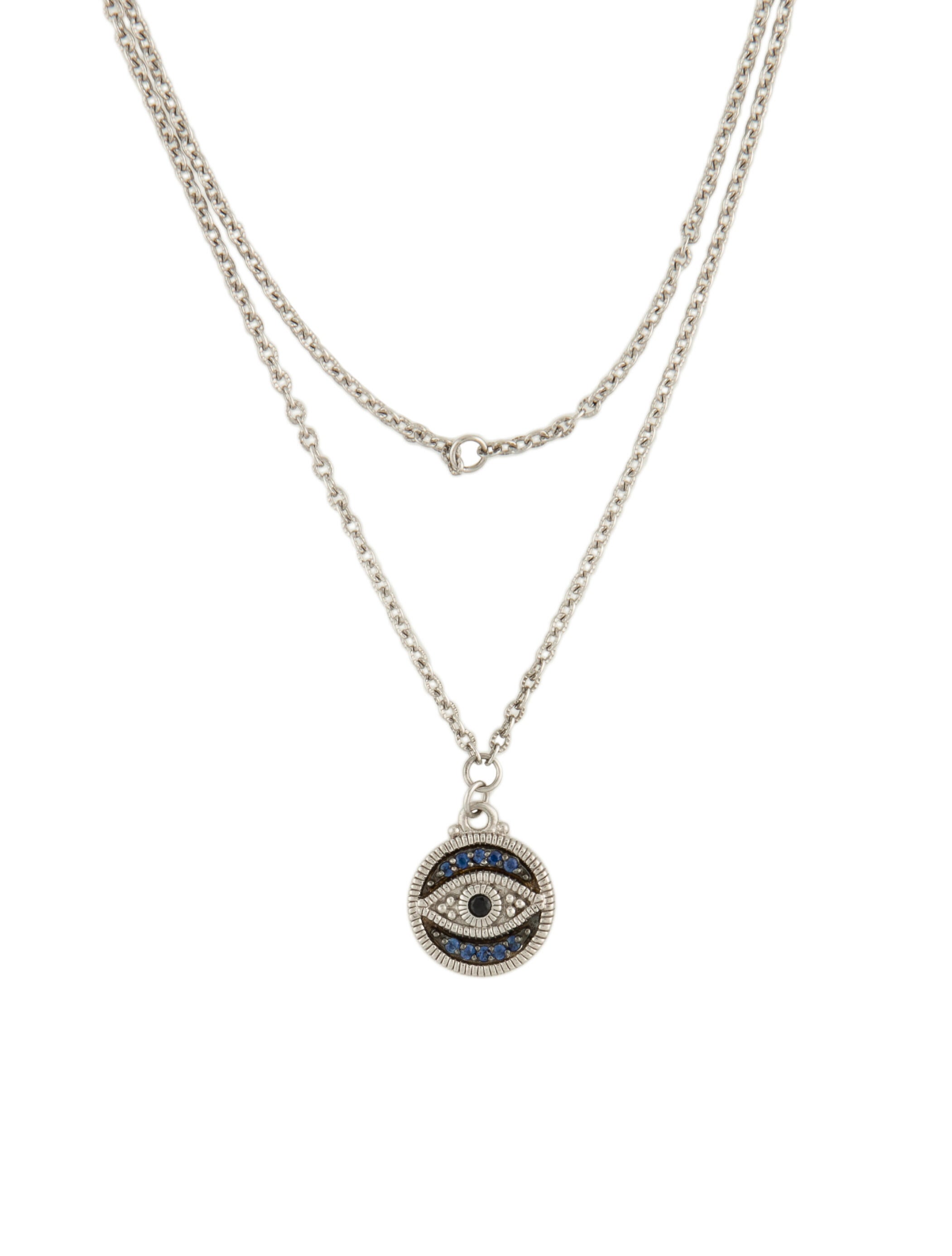 Judith Ripka 18K Synthetic Green Quartz Pendant Necklace - 18K Yellow ...