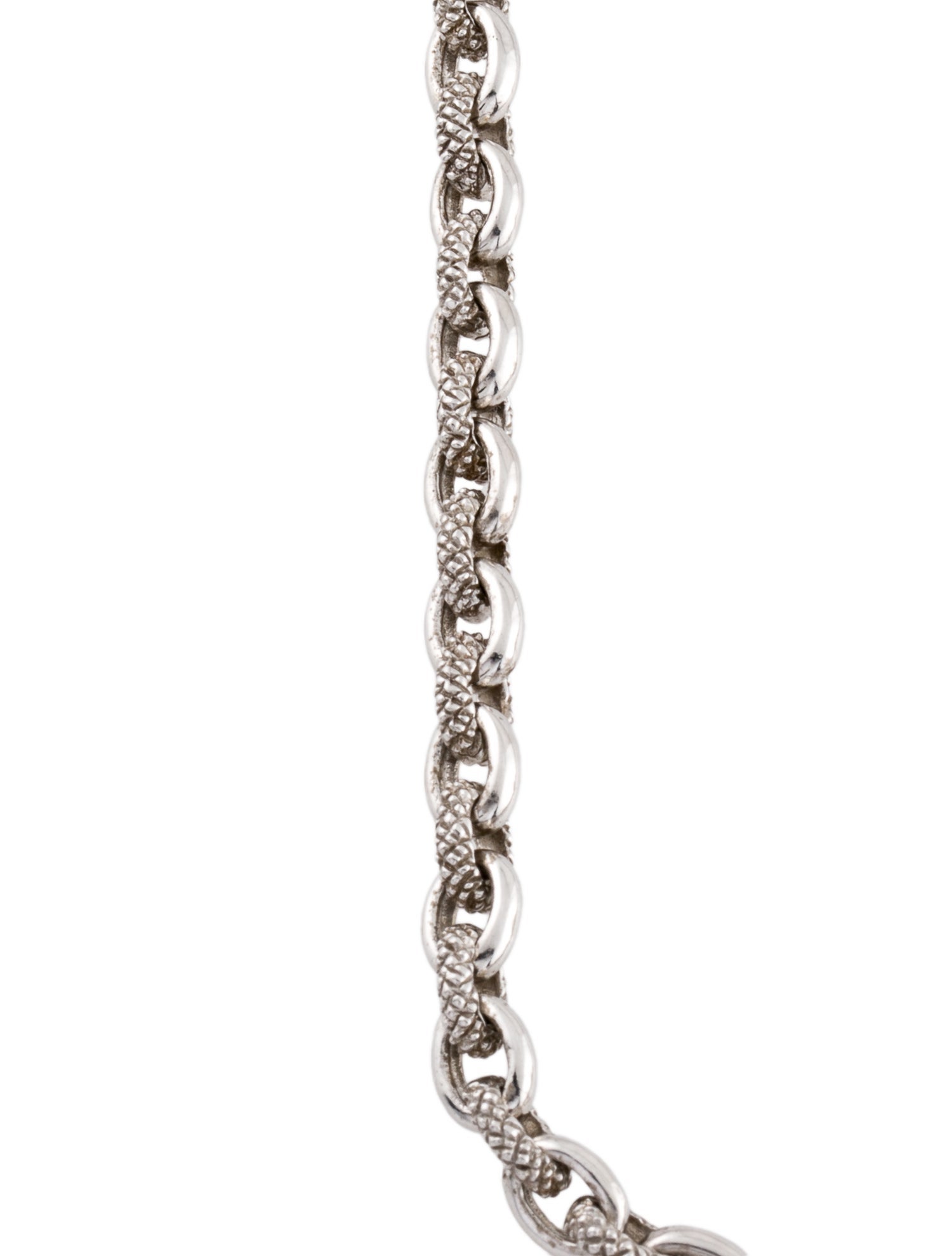 Judith Ripka Two-Tone Diamond Chain Necklace - 18K Yellow Gold Chain ...
