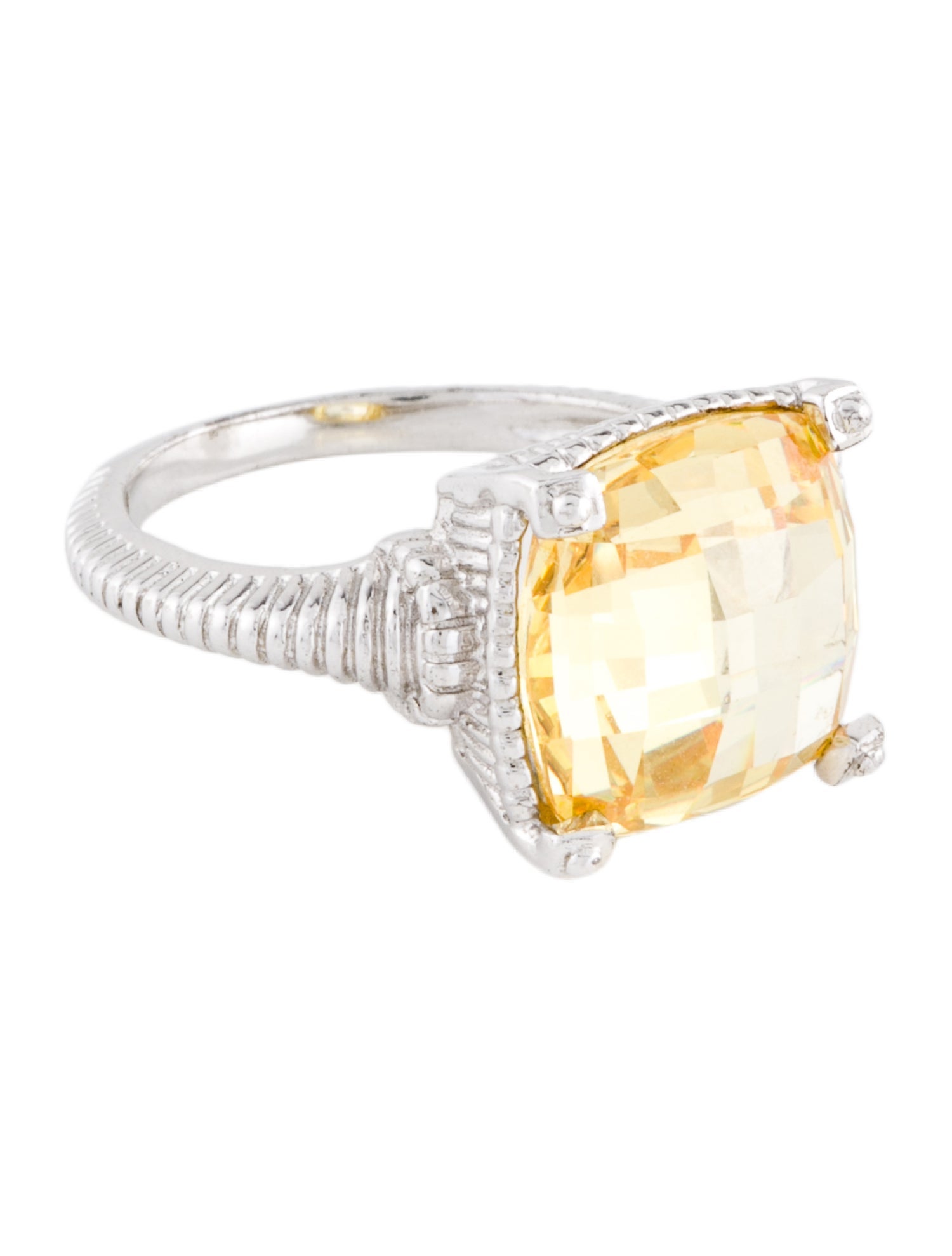 Judith Ripka Canary Crystal & Sapphire Drop Earrings - 18K Yellow Gold ...