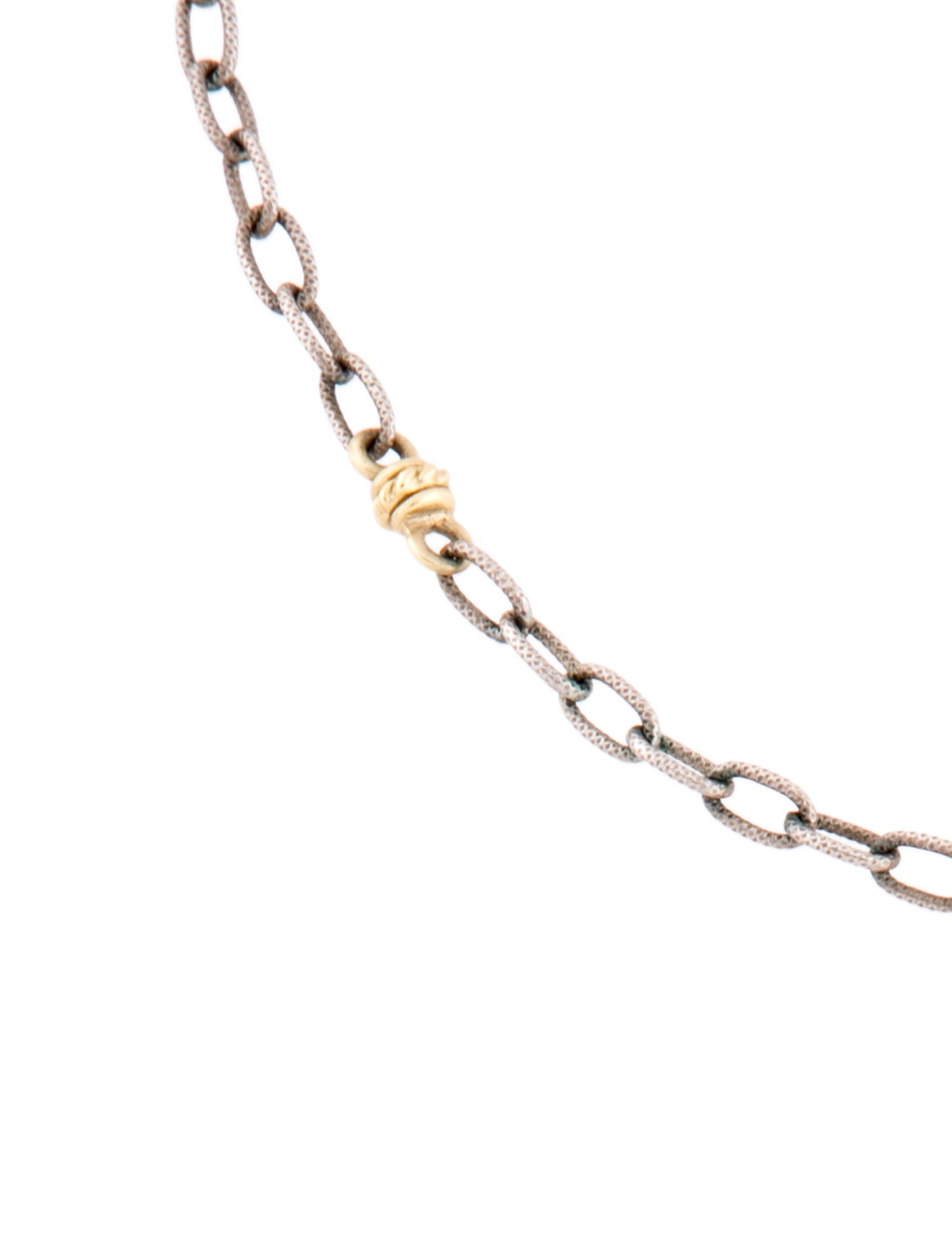 Judith Ripka Two-Tone Link Chain Necklace - 18K Yellow Gold Chain ...