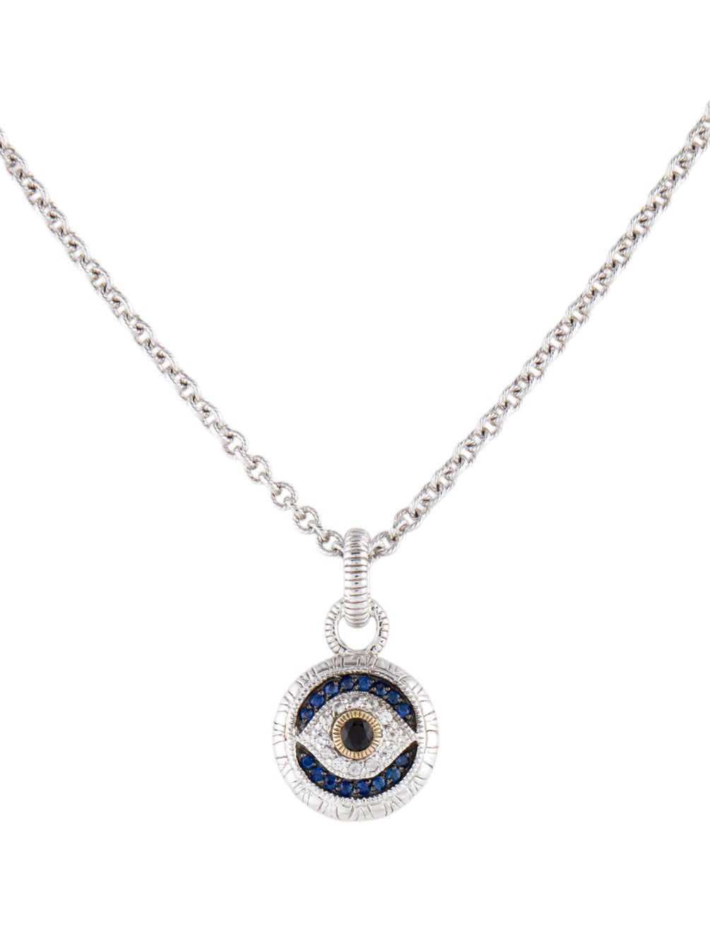 Judith Ripka Sapphire Evil Eye Pendant Necklace - Pendant Necklace ...