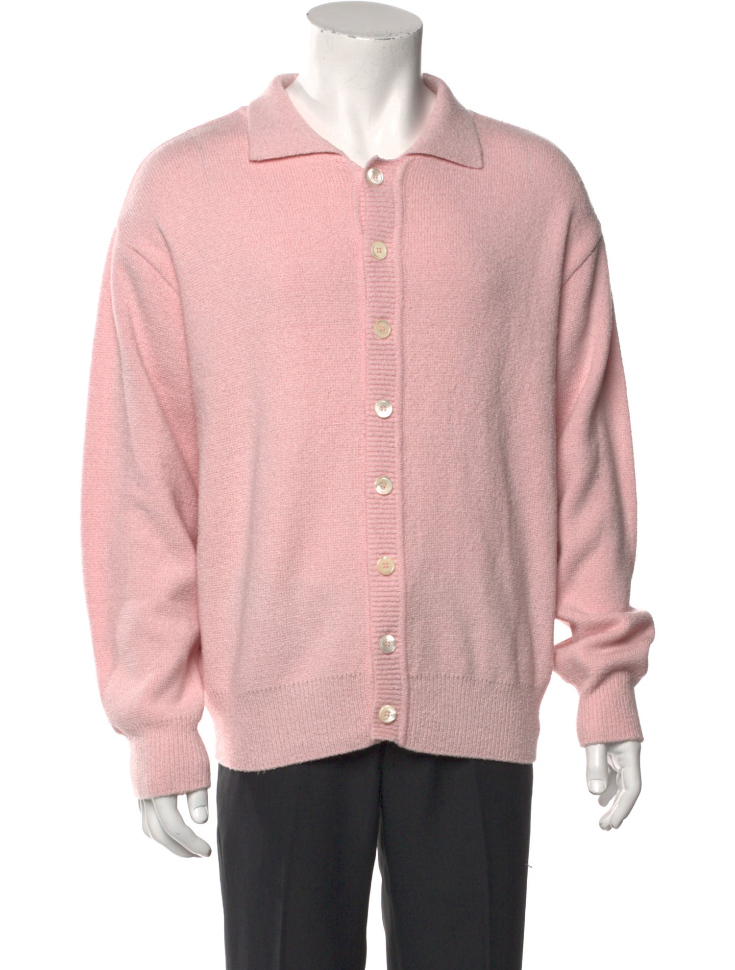 Dunst Collar Long Sleeve Cardigan - Pink Sweaters, Clothing ...