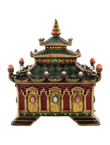 Jay Strongwater Pagoda Box - Decor And Accessories - JSW20470 | The ...