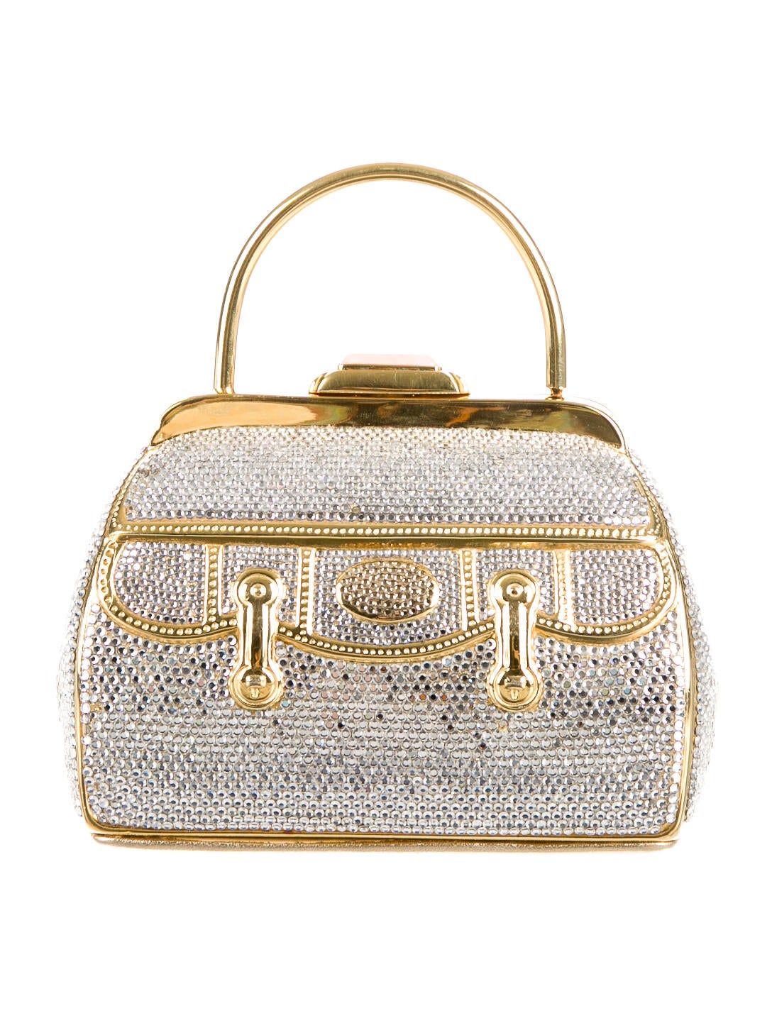 Judith Leiber Crystal Minaudière - Handbags - JUD22083 | The RealReal