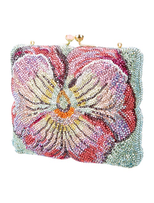 Judith Leiber Floral Crystal Embellished Clutch - Handbags - JUD25849 ...