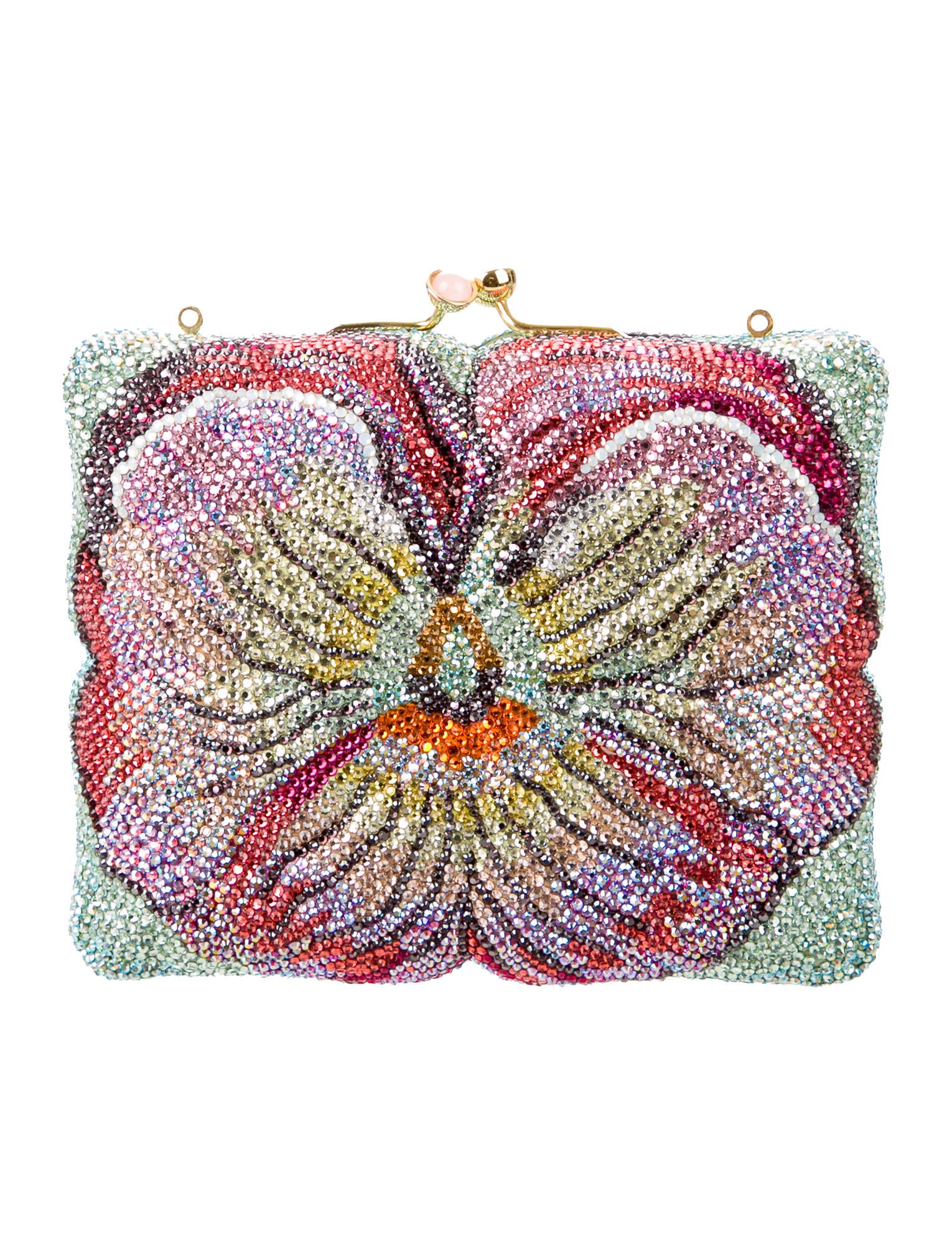 Judith Leiber Floral Crystal Embellished Clutch - Handbags - JUD25849 ...