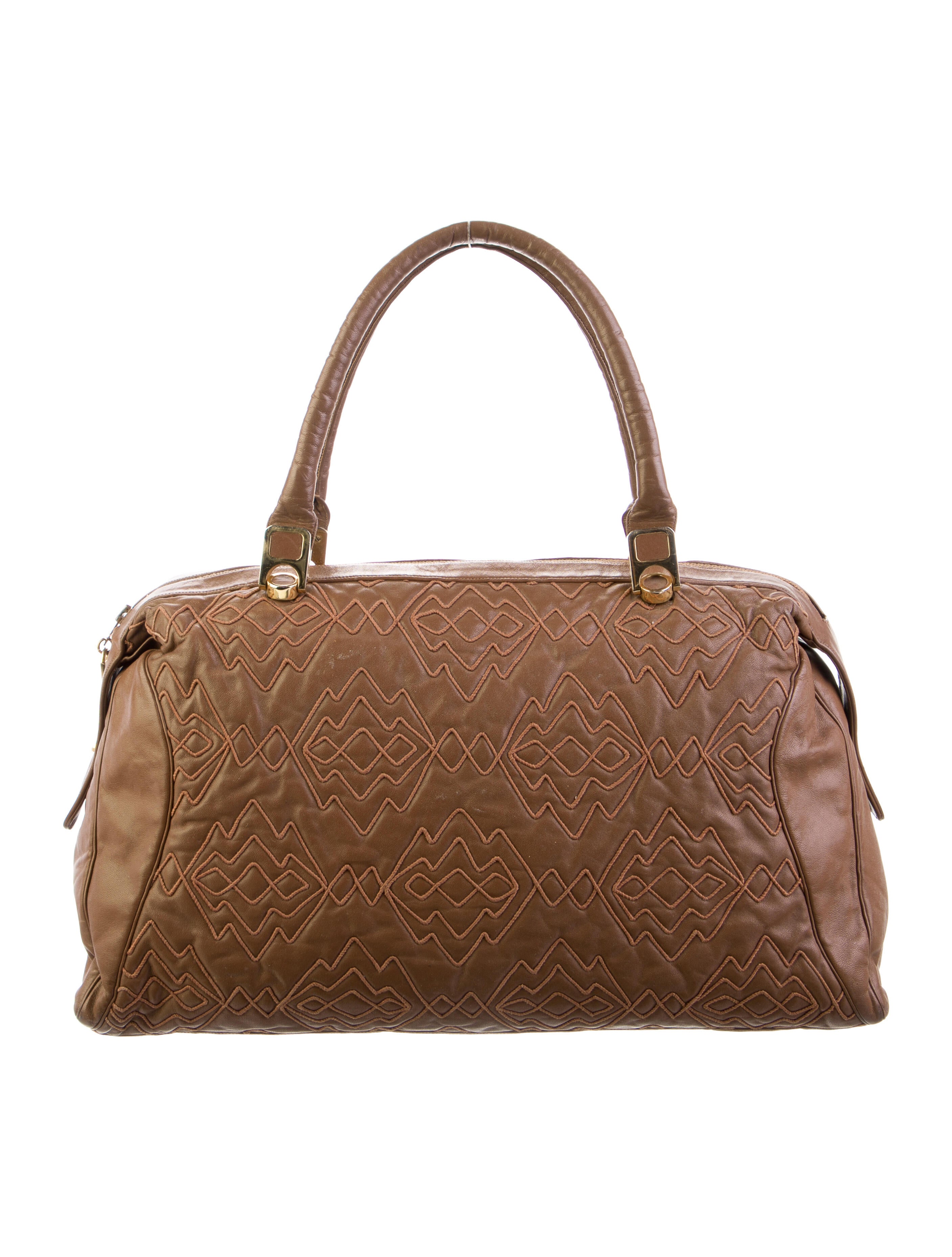 Judith Leiber Crocodile Handle Bag - Brown Handle Bags, Handbags ...