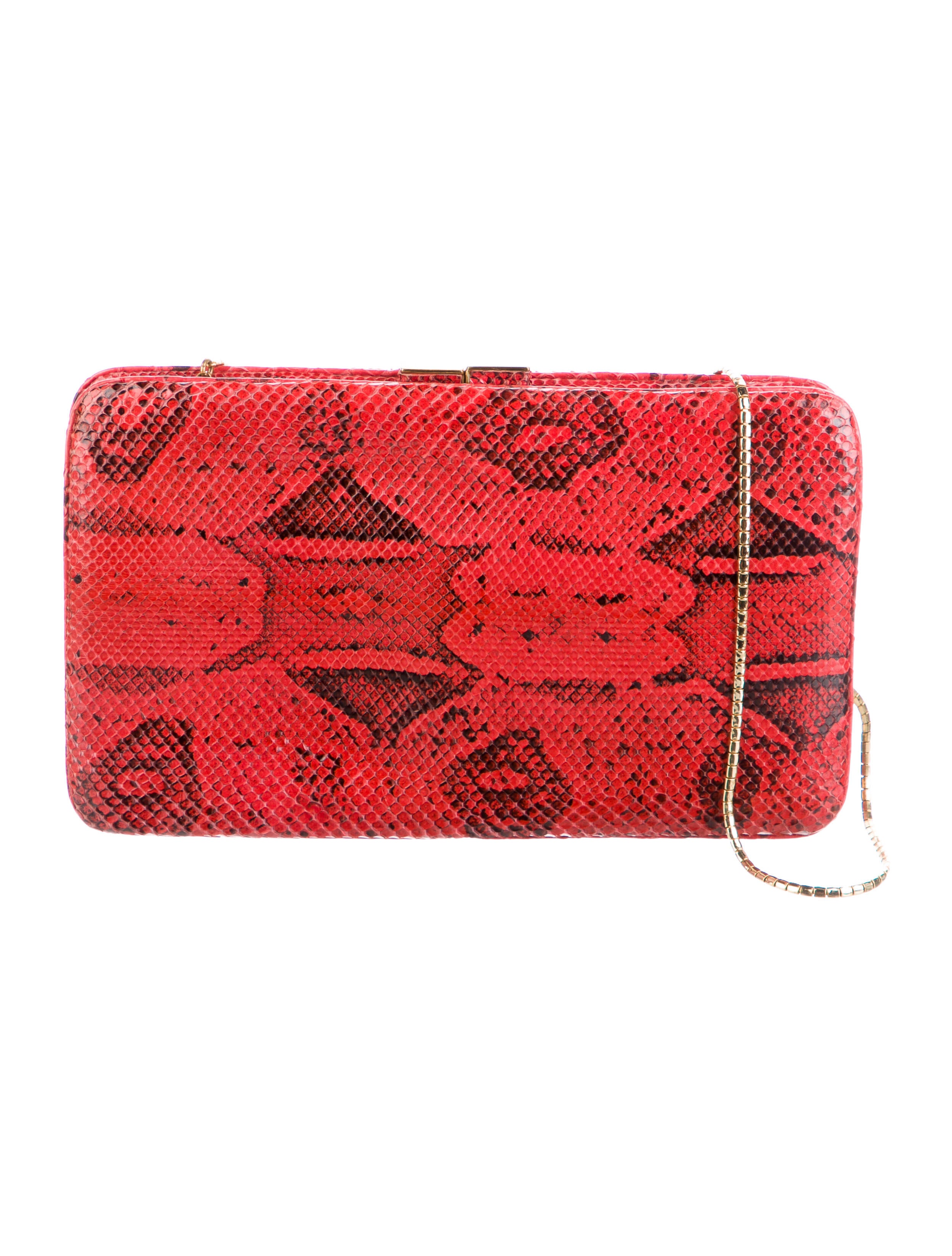 Judith Leiber Ruched Evening Bag - Burgundy Evening Bags, Handbags ...