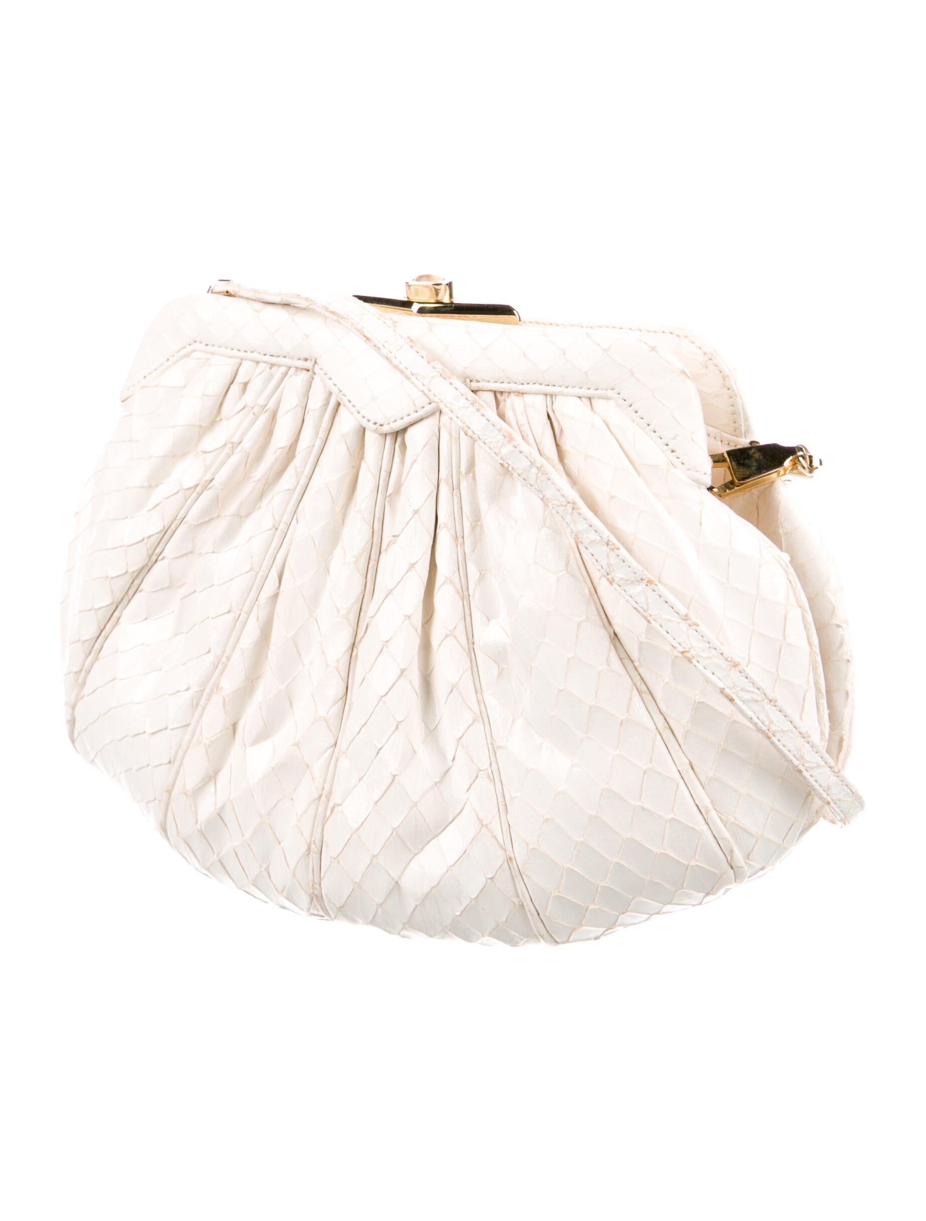 Judith Leiber Clutch - White Clutches, Handbags - JUD22739 | The RealReal