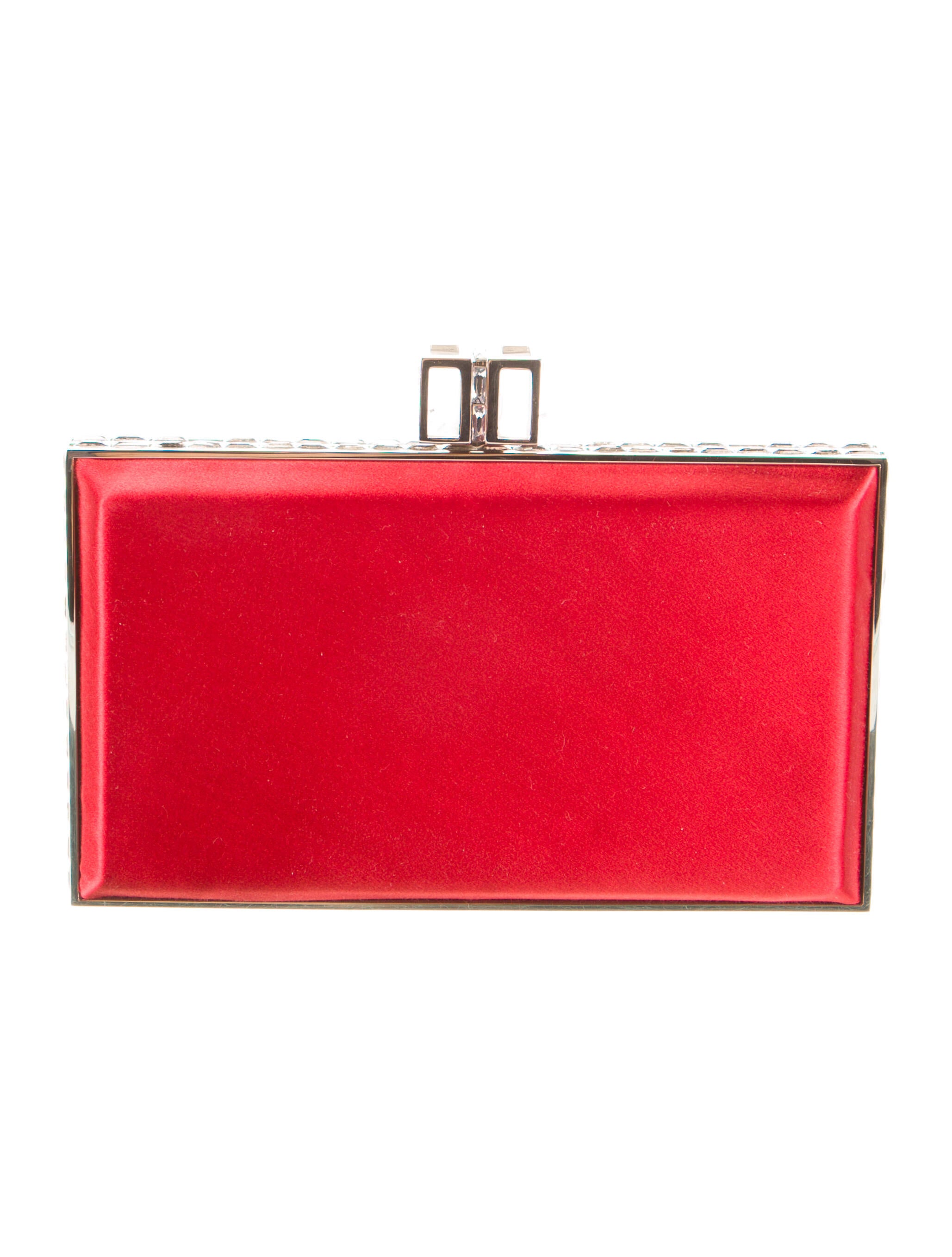 Judith Leiber Snakeskin Frame Clutch - Red Clutches, Handbags ...