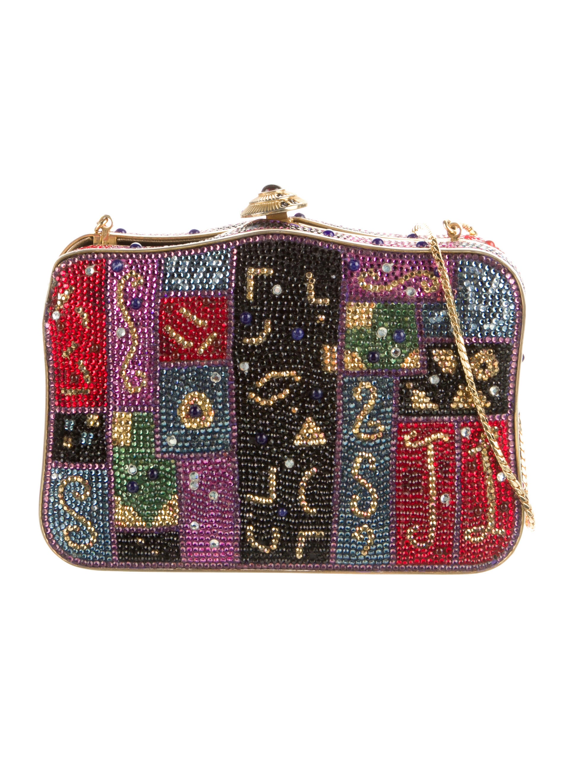 Judith Leiber Minaudière - Red Evening Bags, Handbags - JUD22021 | The ...