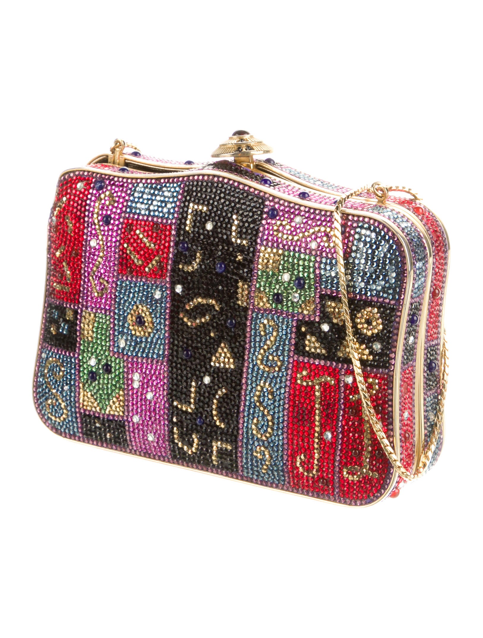 Judith Leiber Minaudière - Red Evening Bags, Handbags - JUD22021 | The ...