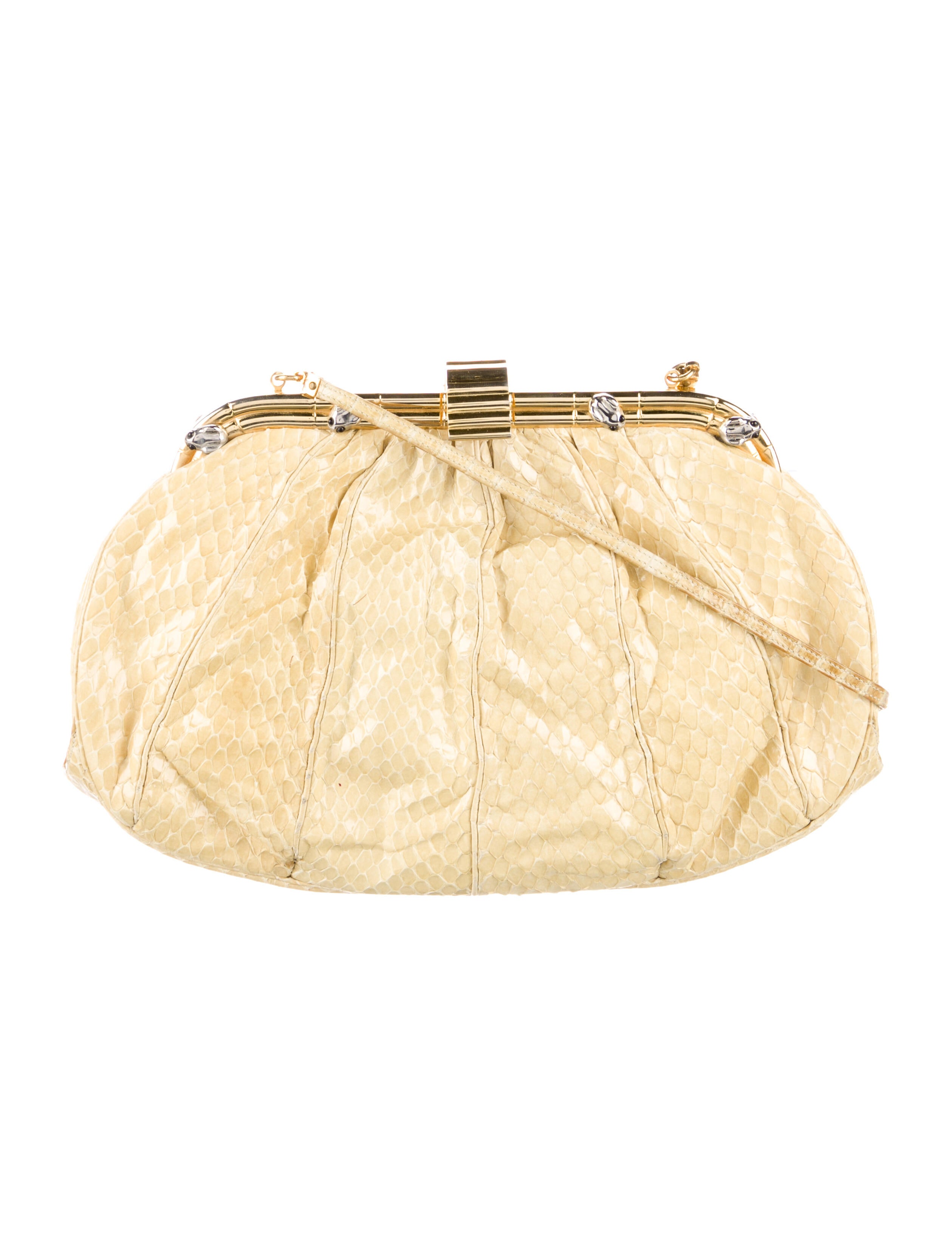 Judith Leiber Clutch - Brown Clutches, Handbags - JUD22095 | The RealReal