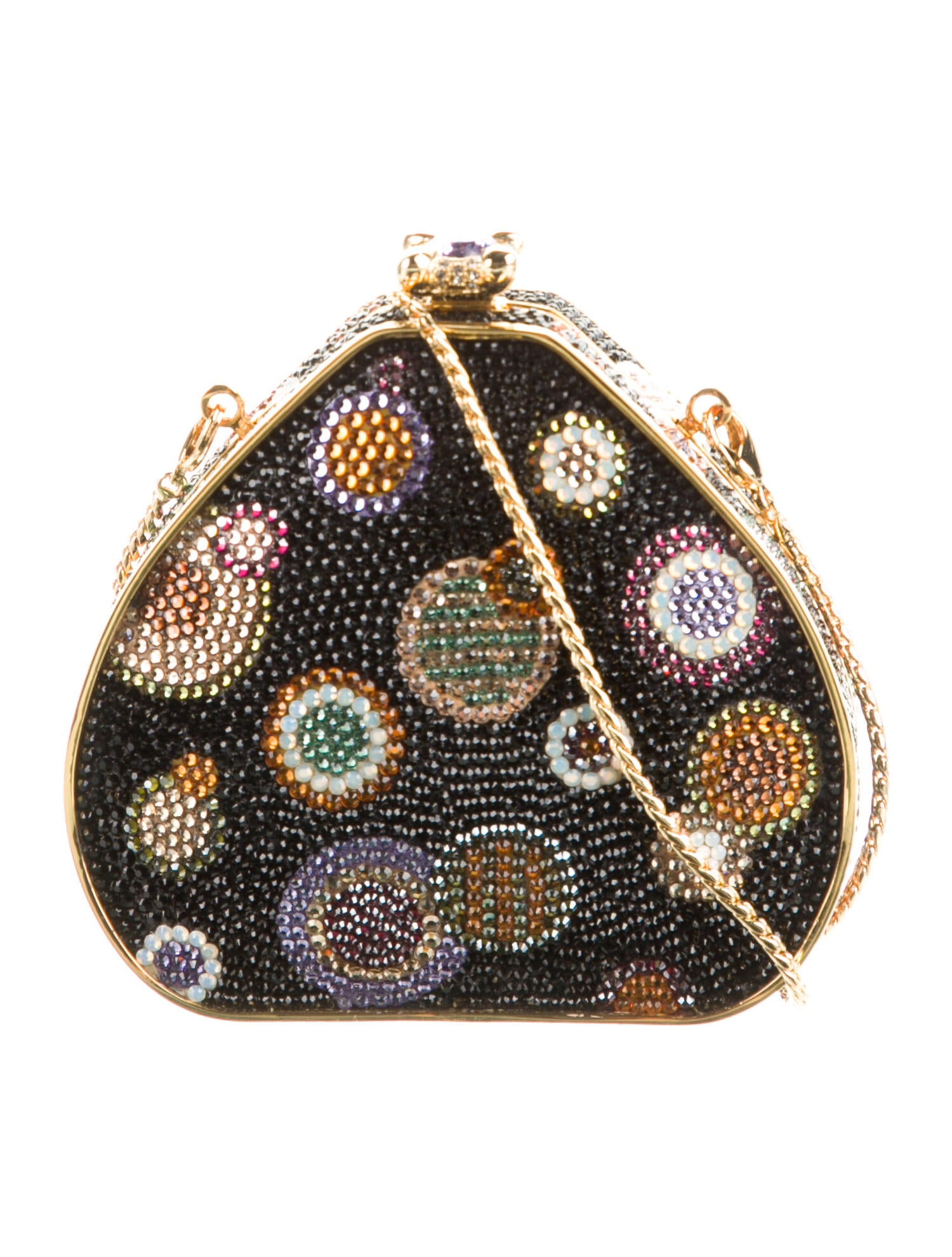 Judith Leiber Crystal Embellished Mini Bag - Black Mini Bags, Handbags ...