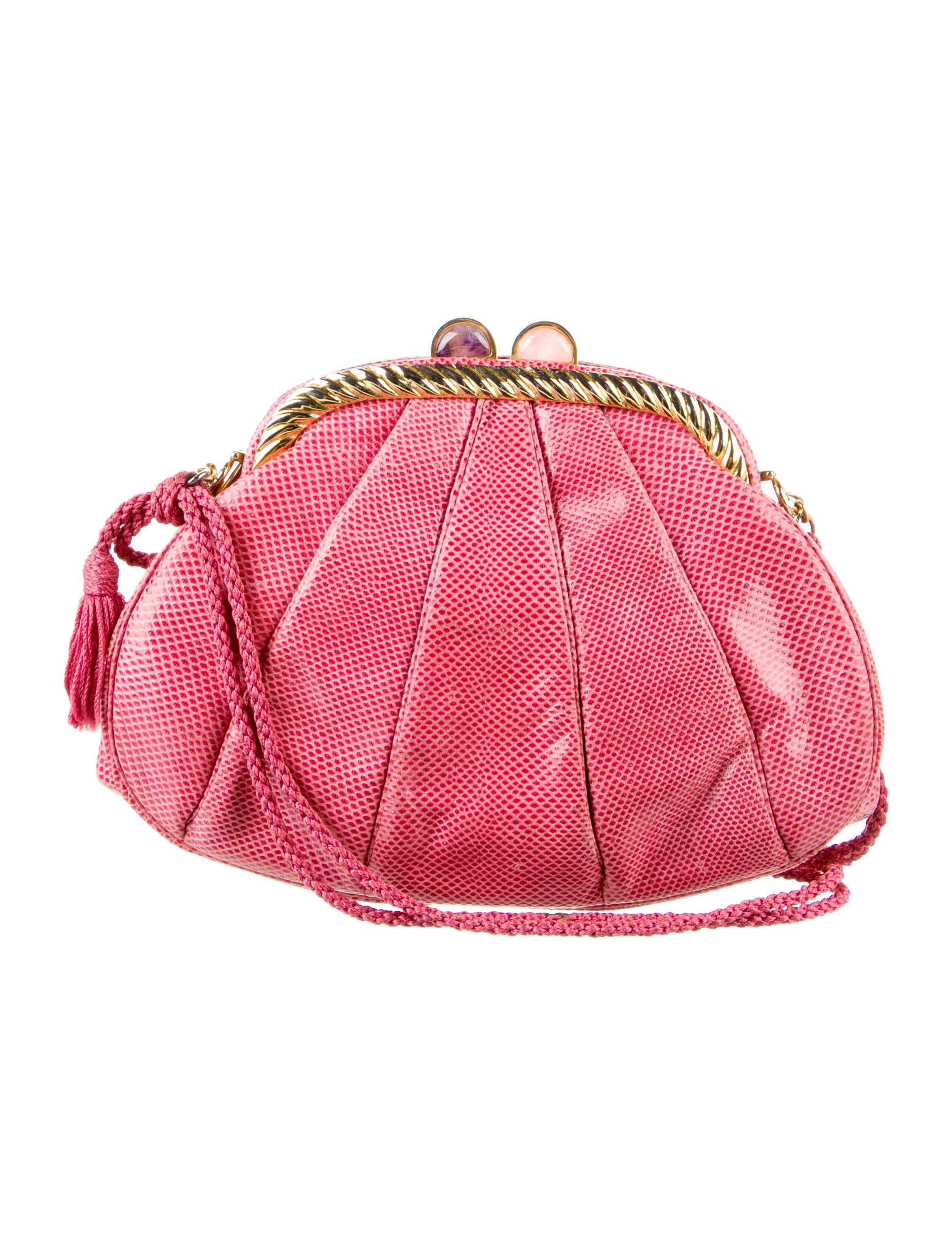 Judith Leiber Minaudière w/ Tags - Pink Clutches, Handbags - JUD22603 ...